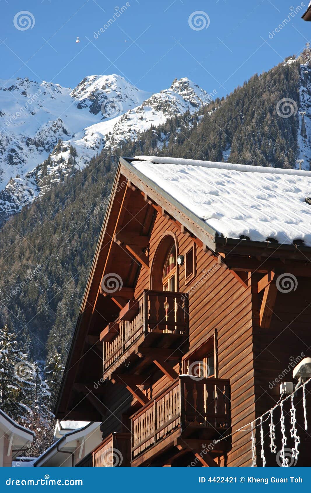 Traditional alpine cabin stock image. Image of glacier - 4422421