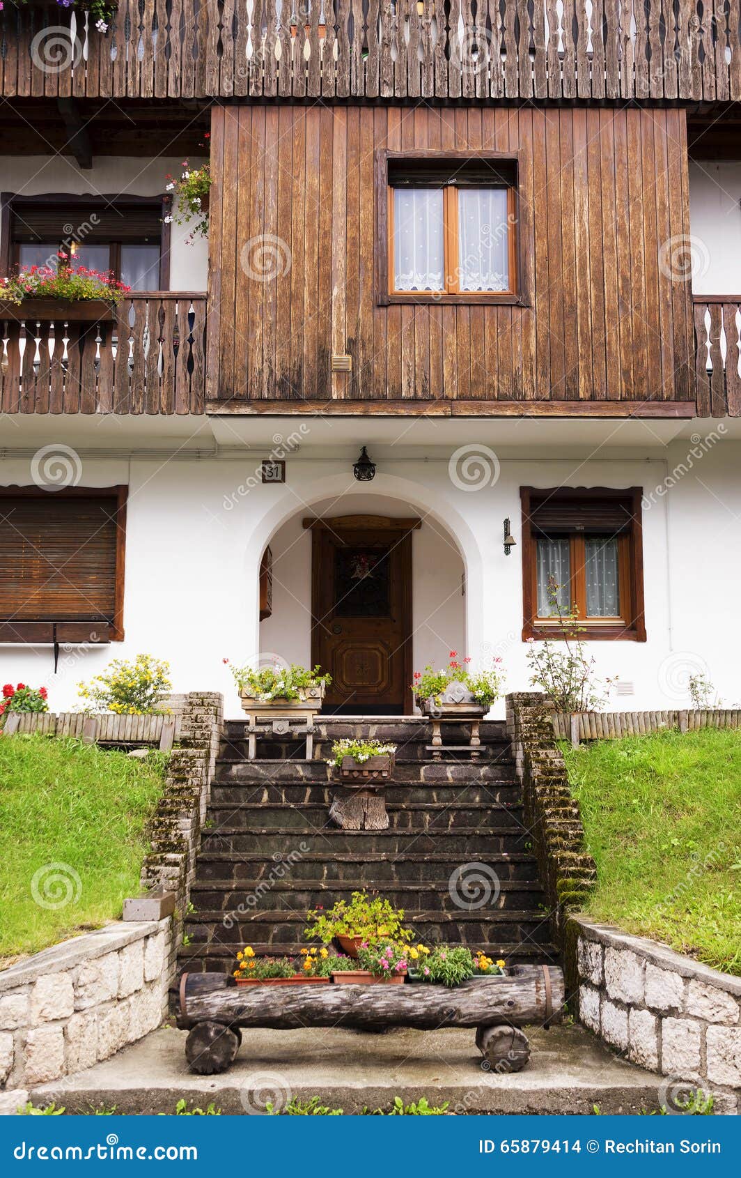 Traditional alpine house stock photo. Image of alpine - 65879414