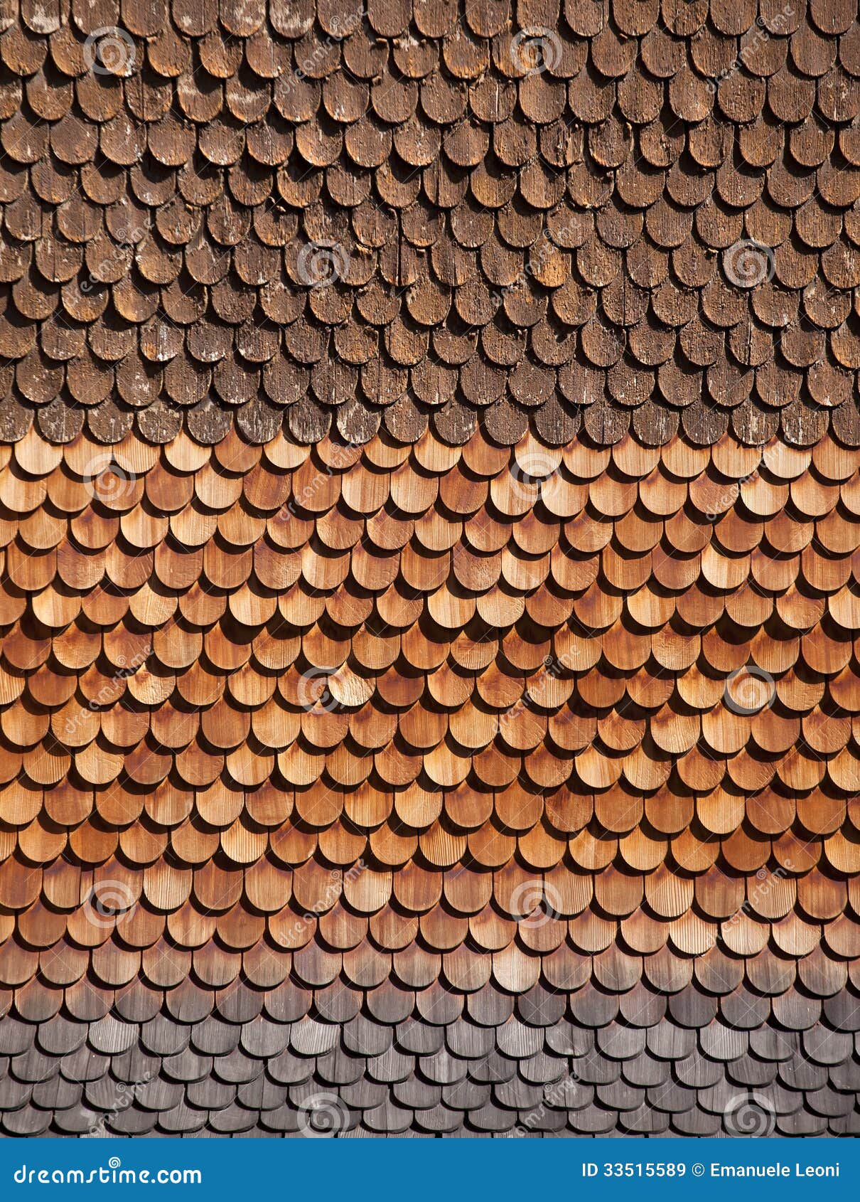Traditional Alpine Wooden Shingle Wall Stock Image - Image of clapboard ...