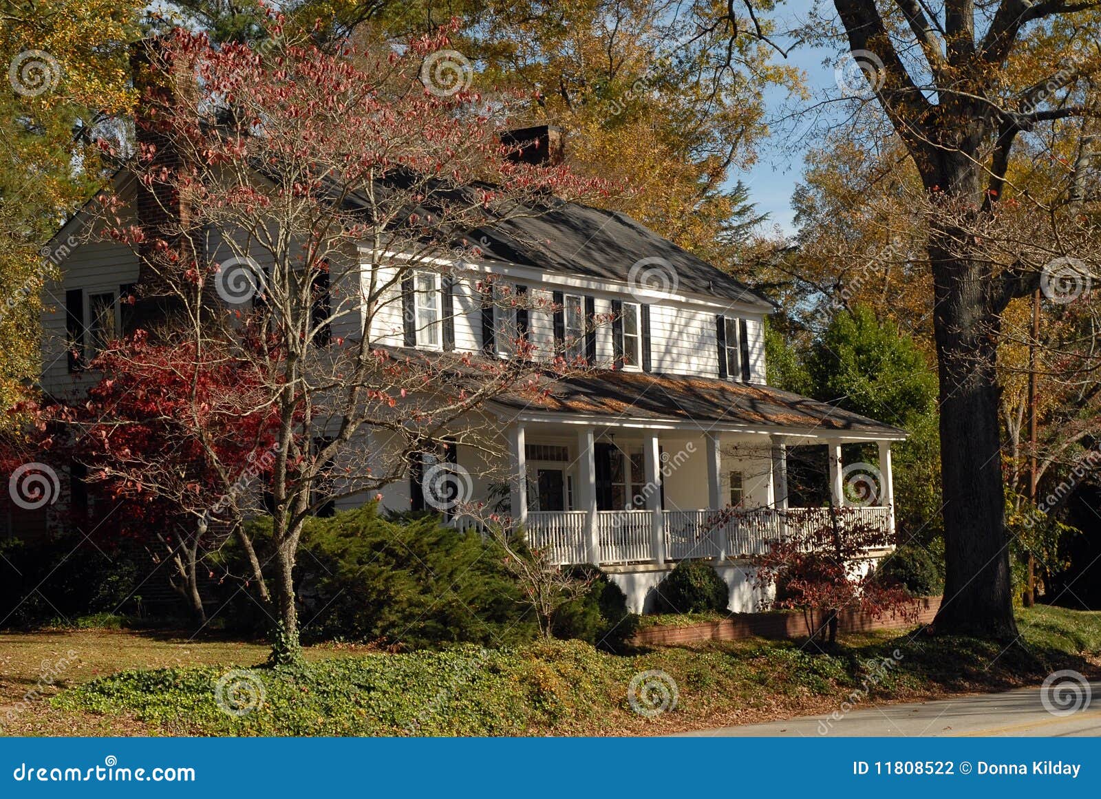Traditional american house stock photo. Image of white - 11808522