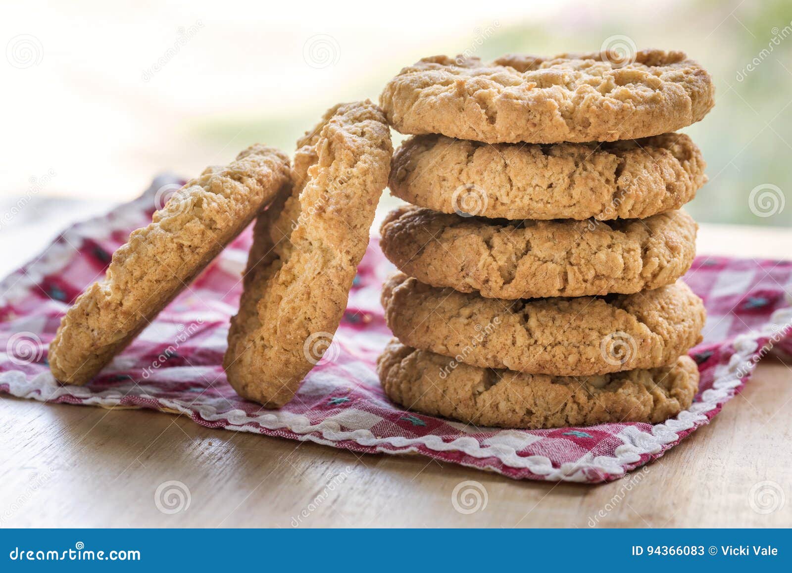Traditional Anzac Biscuits. Stock Image - Image of australian, food ...