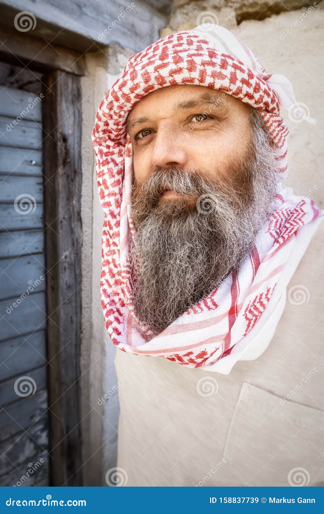 Traditional Arab Man Portrait Stock Image - Image of satisfaction ...