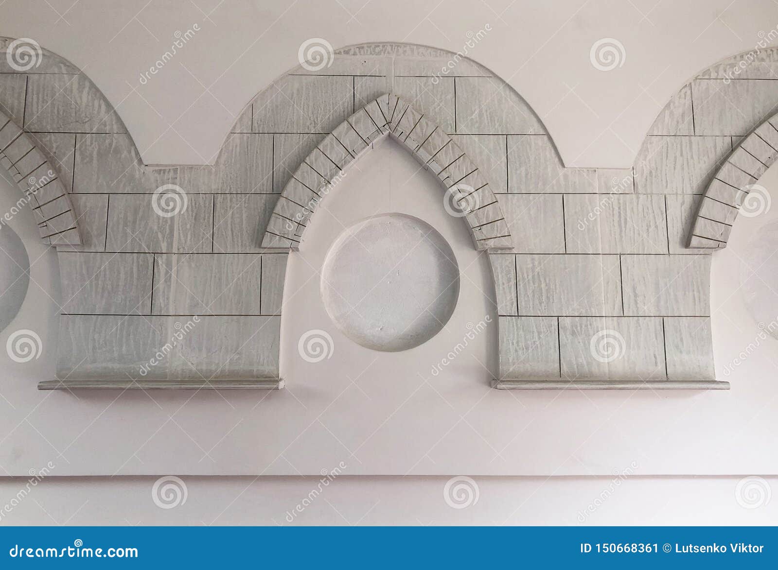 Traditional Arabesque Pattern on the Wall Stock Image - Image of ...