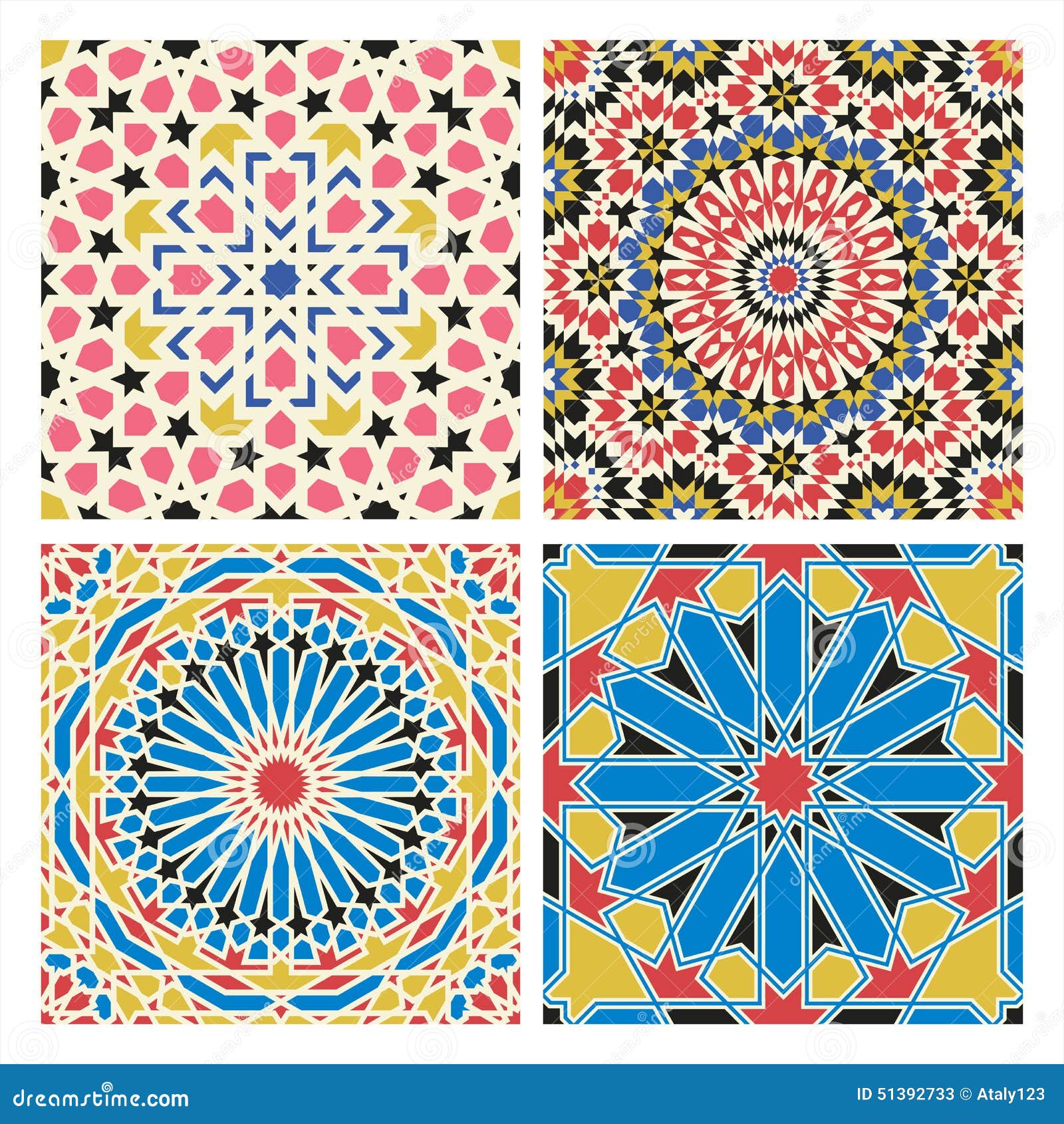 Traditional Arabian Tale Patterns Stock Vector - Illustration of ...