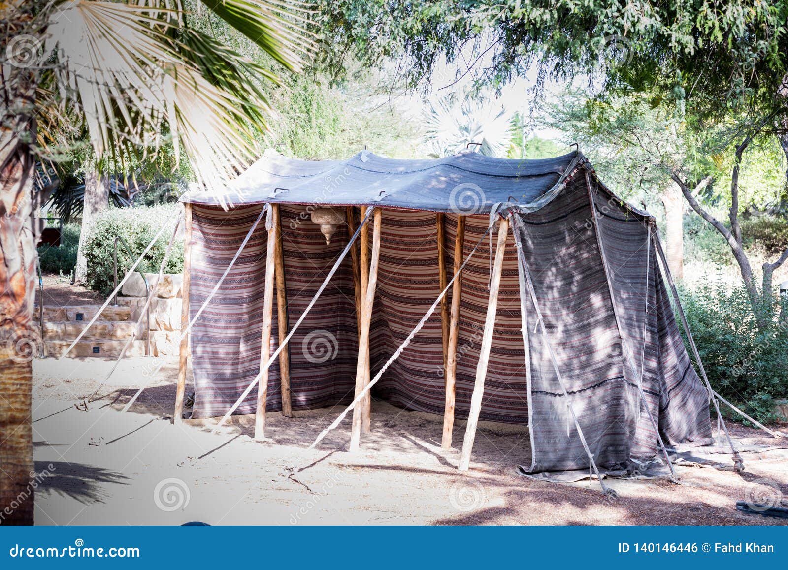 Traditional Arabian Tent in the Park Stock Photo - Image of dhabi ...
