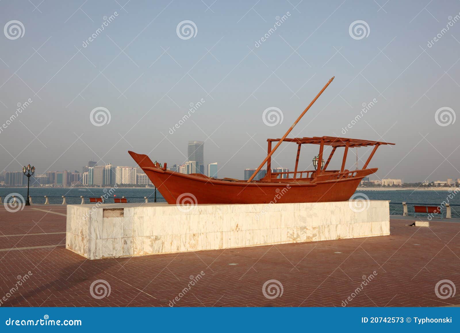 Traditional arabic dhow stock image. Image of wooden - 20742573