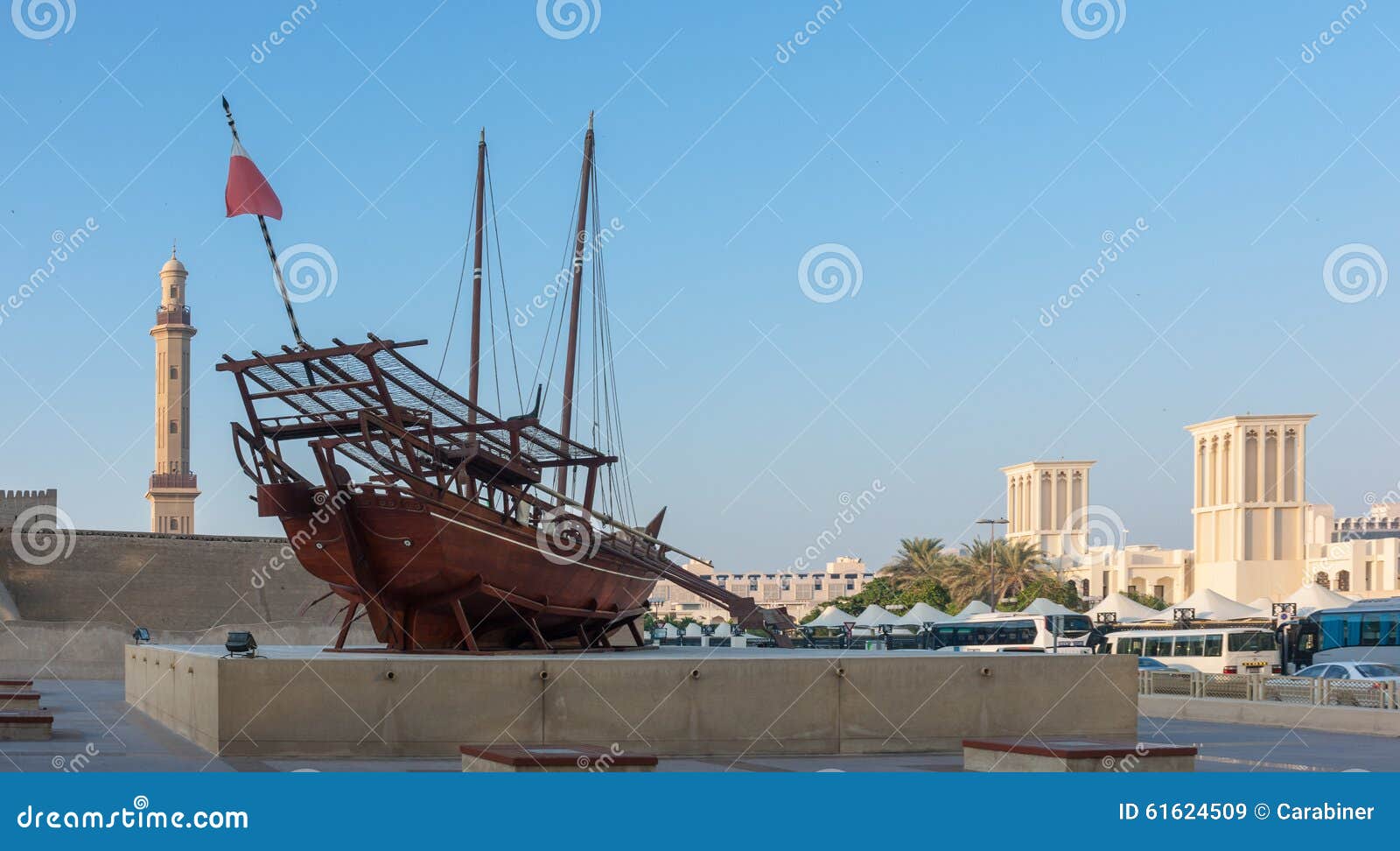 Traditional Arabic Dhow at the Dubai Museum Editorial Stock Image ...