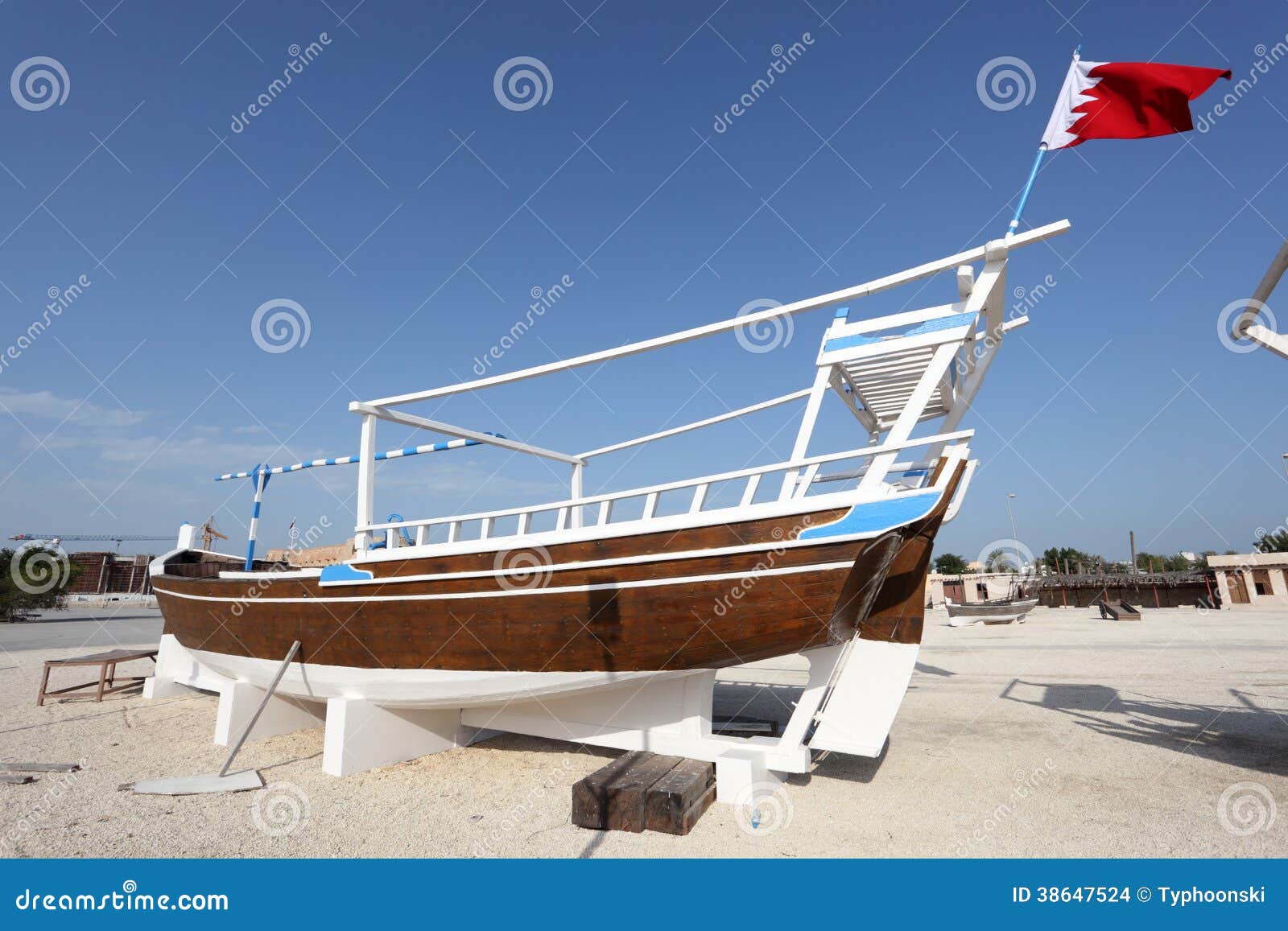 Traditional Arabic Dhow in Manama, Bahrain Stock Photo - Image of ...