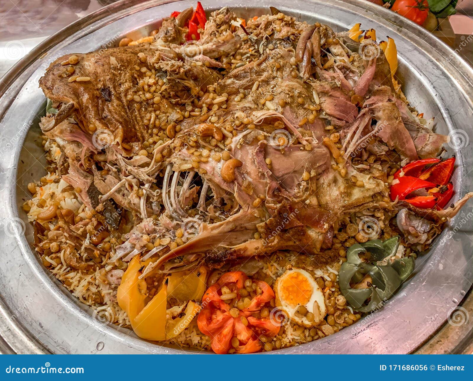 Traditional Arabic Dish - Lamb Kabsah Stock Photo - Image of cuisine ...