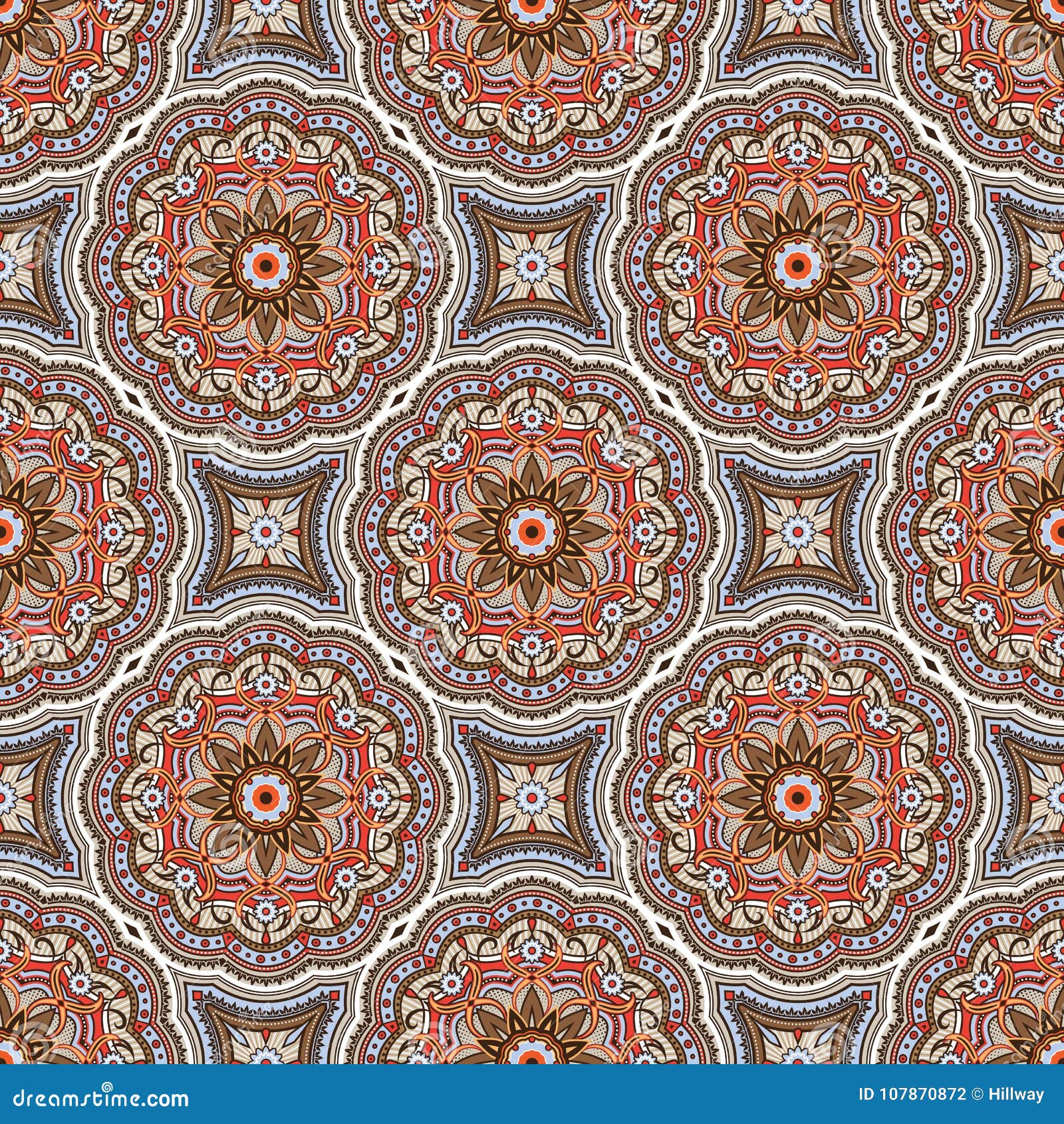 Traditional Arabic Islamic Background Seamless Pattern. Stock Vector ...