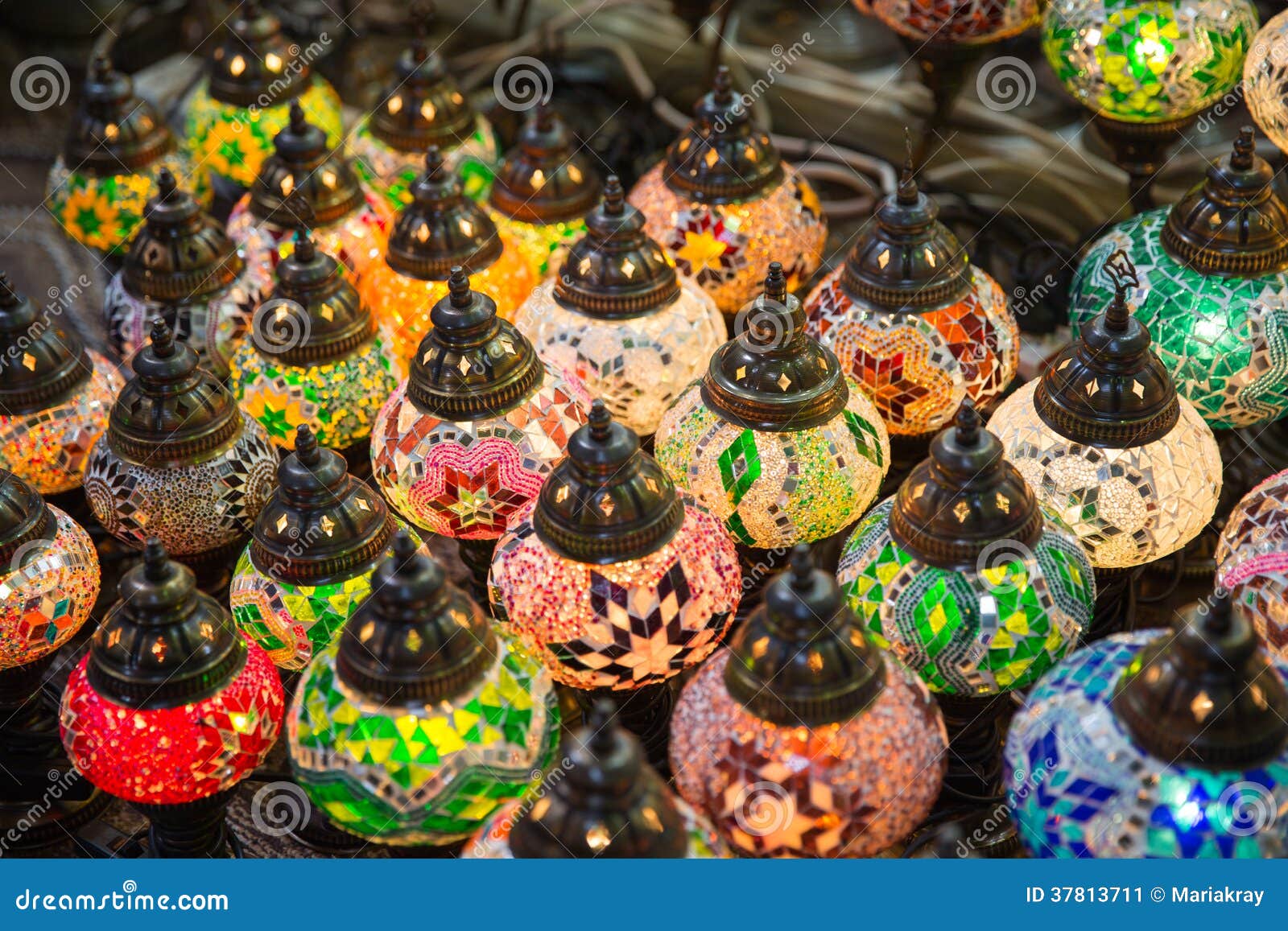 Traditional arabic lamps stock image. Image of asia, asian - 37813711