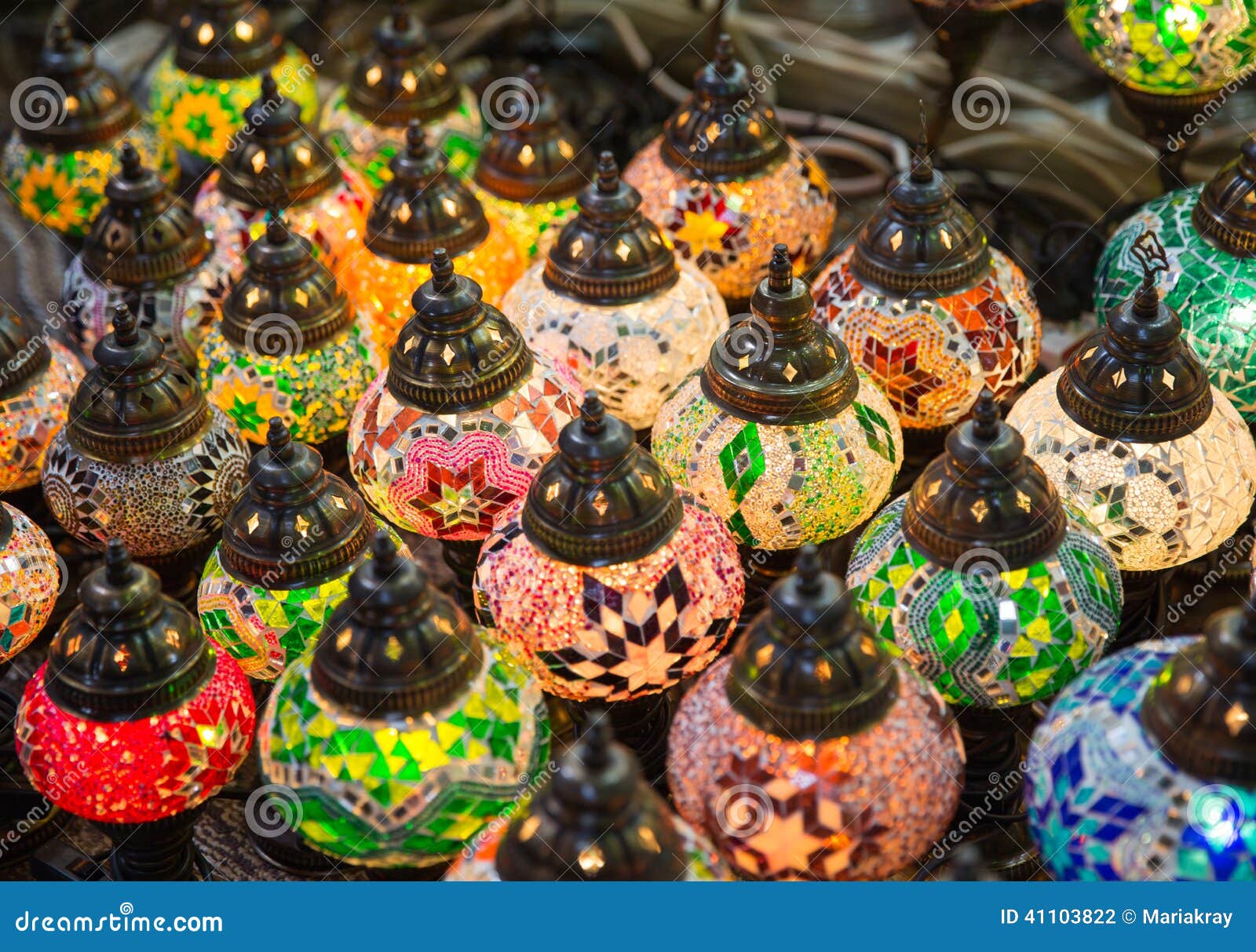 Traditional arabic lamps stock photo. Image of illuminated - 41103822