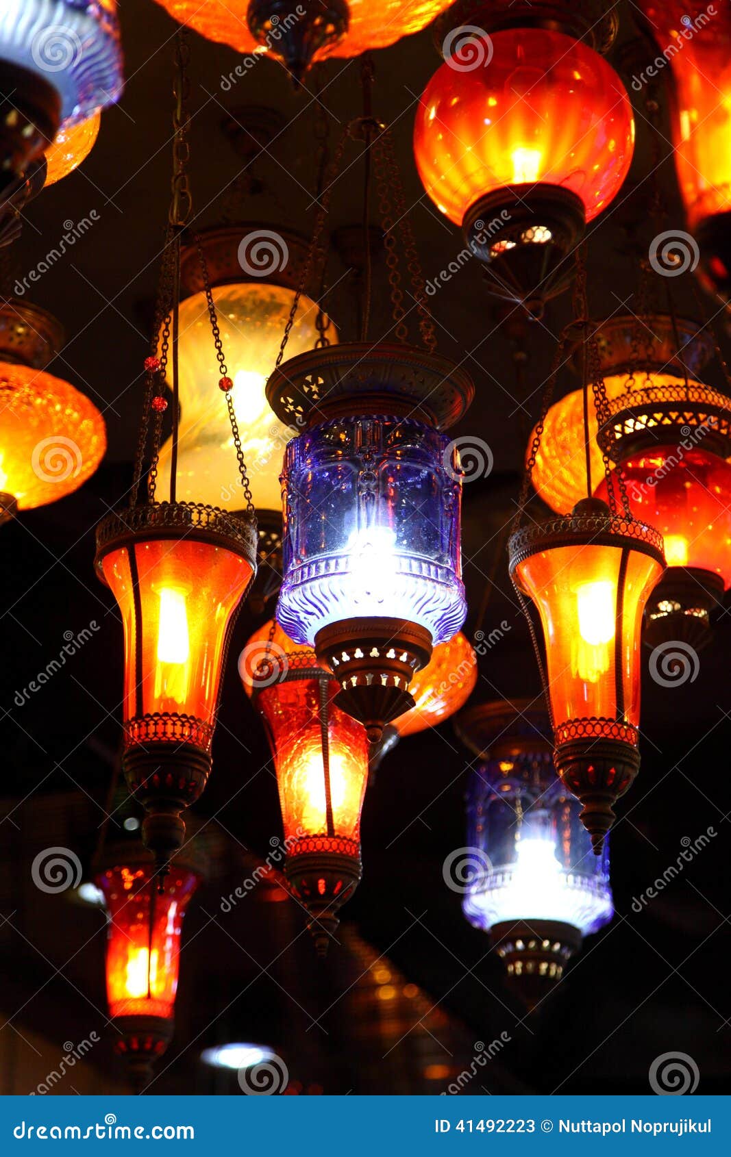 Traditional Arabic Lanterns on the Market Stock Image - Image of arab ...