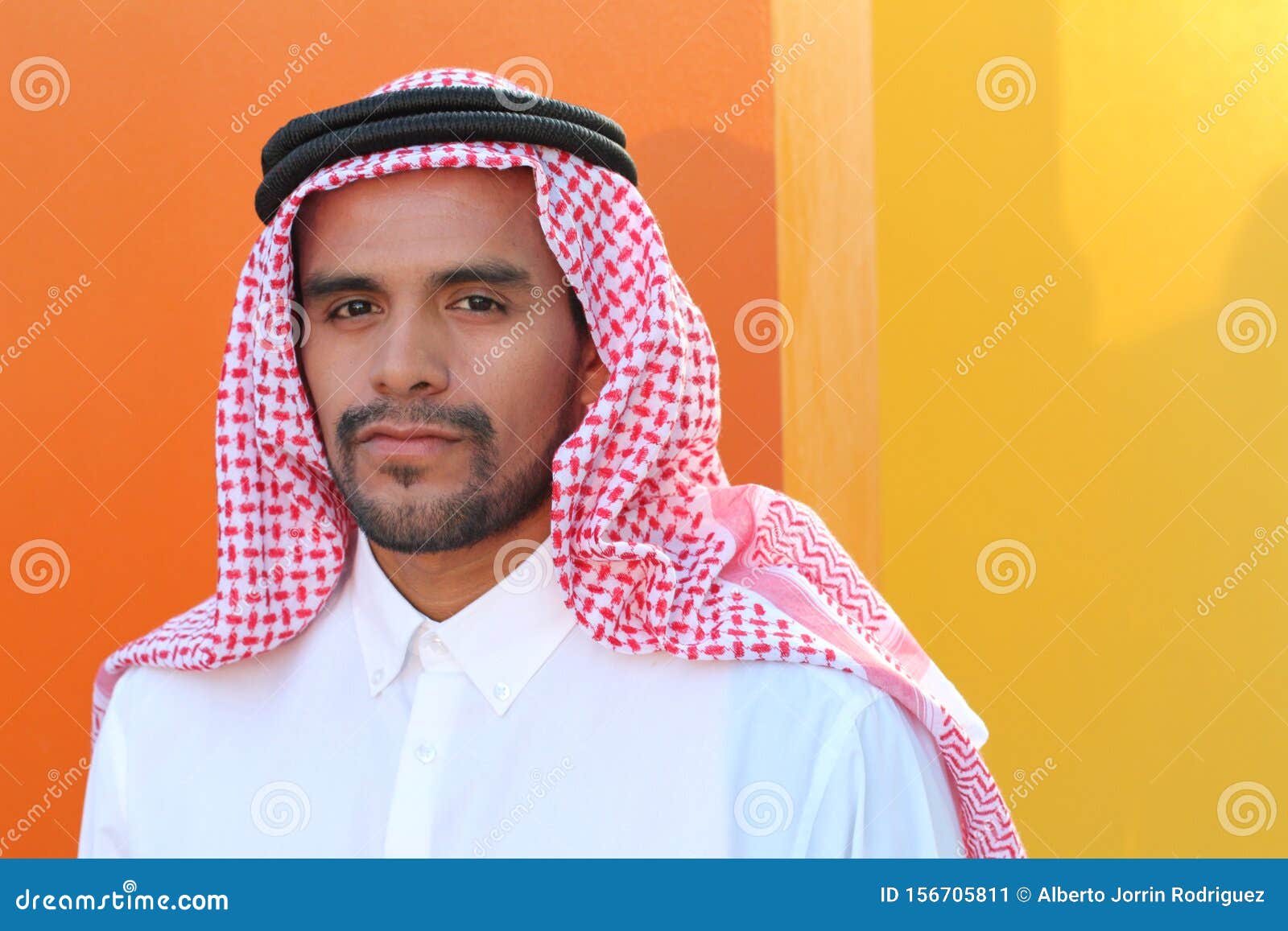 Traditional Arabic Man with Copy Space Stock Image - Image of dress ...