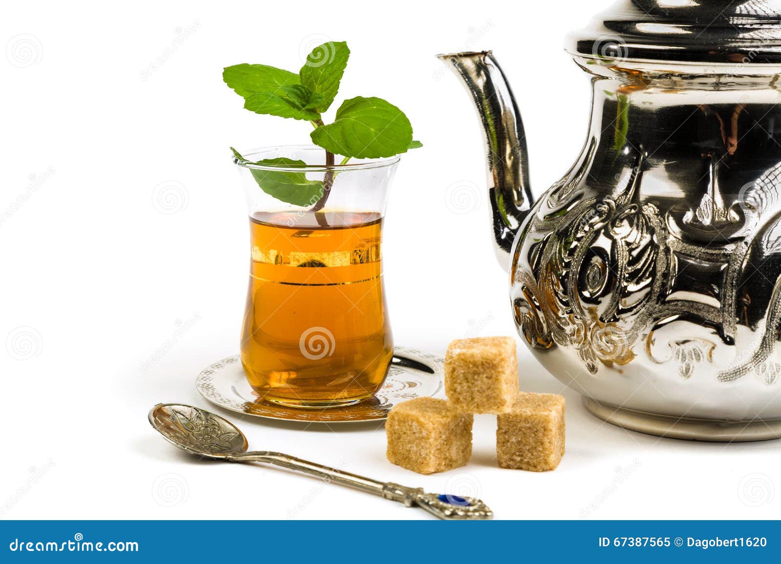 Traditional Arabic Mint Tea Stock Image - Image of drink, teacup: 67387565