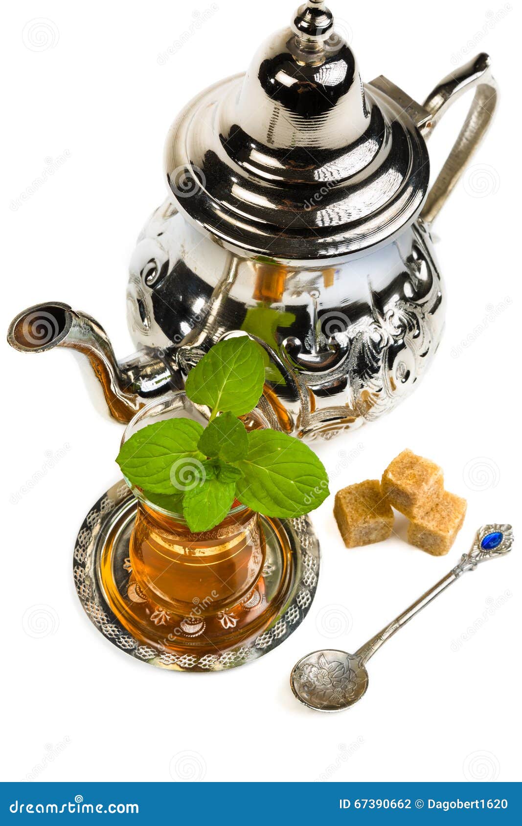 Arabic Mint Tea And Cardamon Seeds Stock Image | CartoonDealer.com ...
