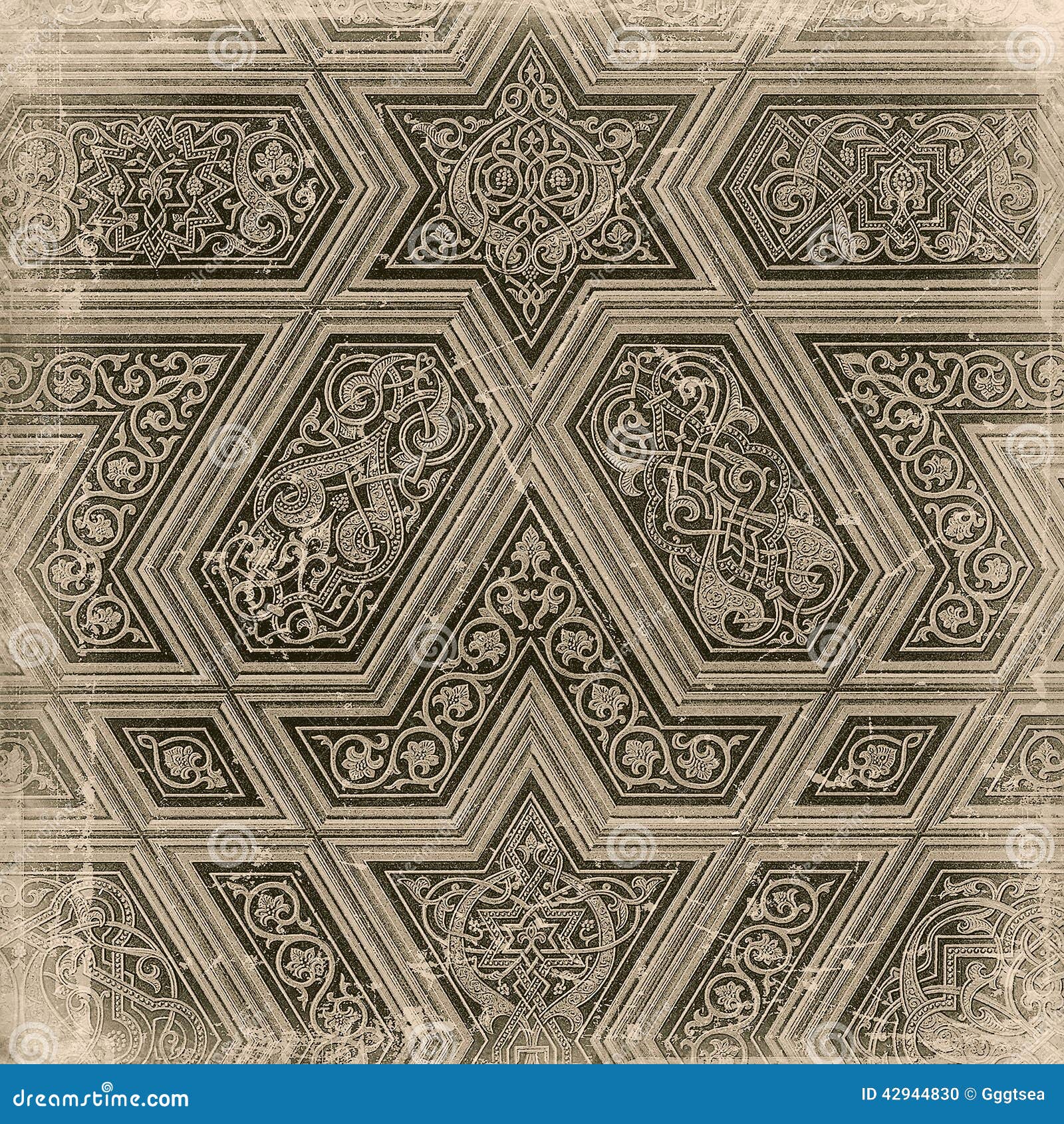 Arabic Ornament Pattern Stone Texture Stock Photography | CartoonDealer ...