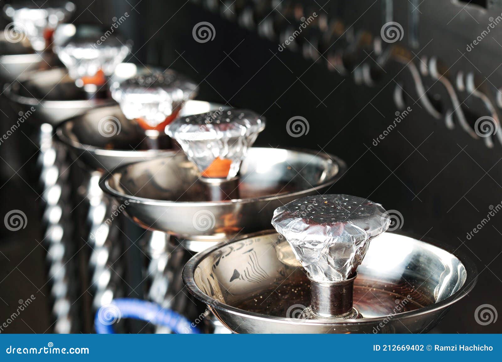 Traditional Arabic Shisha Pipes Hookah Stock Photo - Image of puff ...