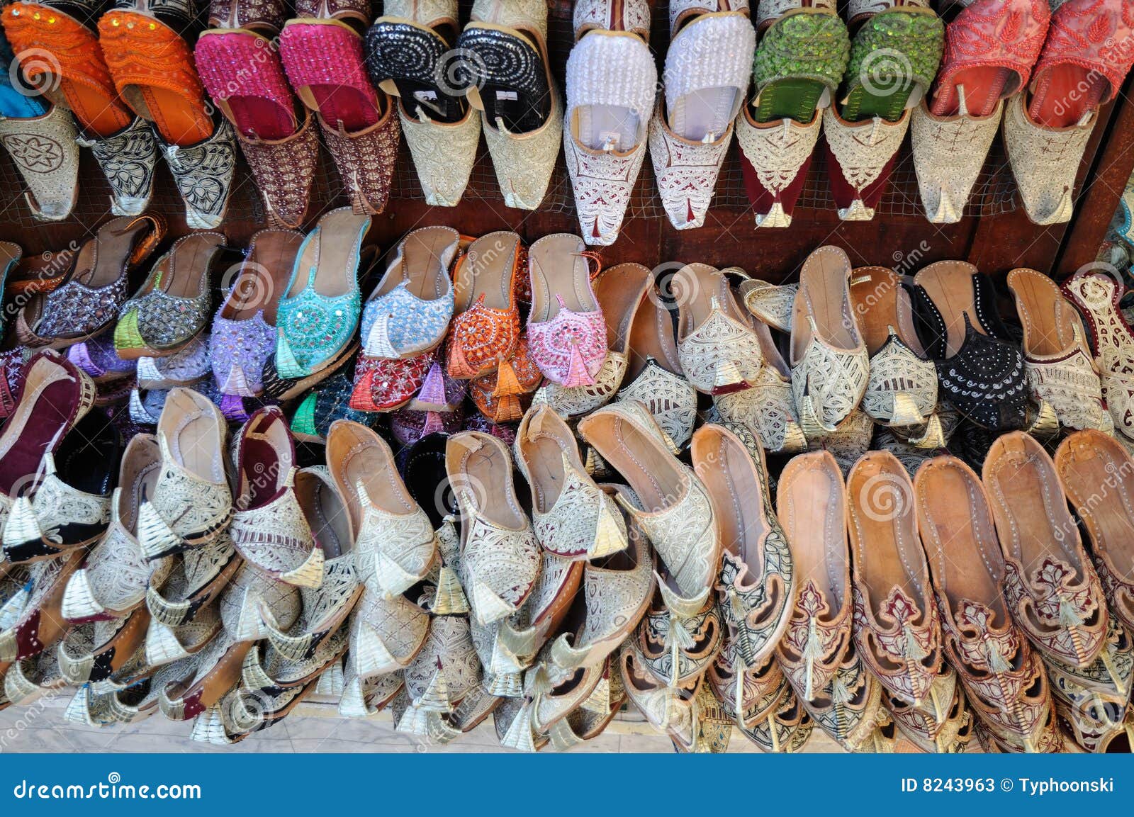 Traditional Arabic Shoes stock image. Image of middle - 8243963