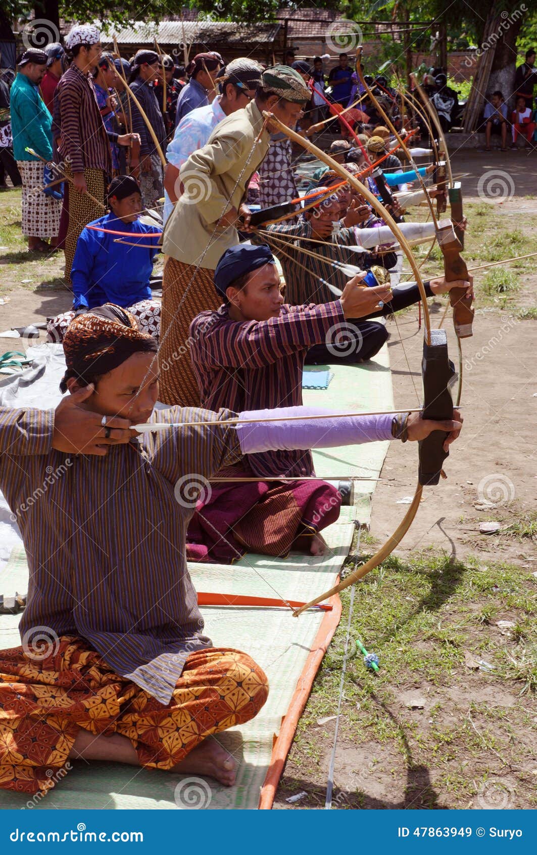 Traditional archery editorial stock image. Image of culture - 47863949