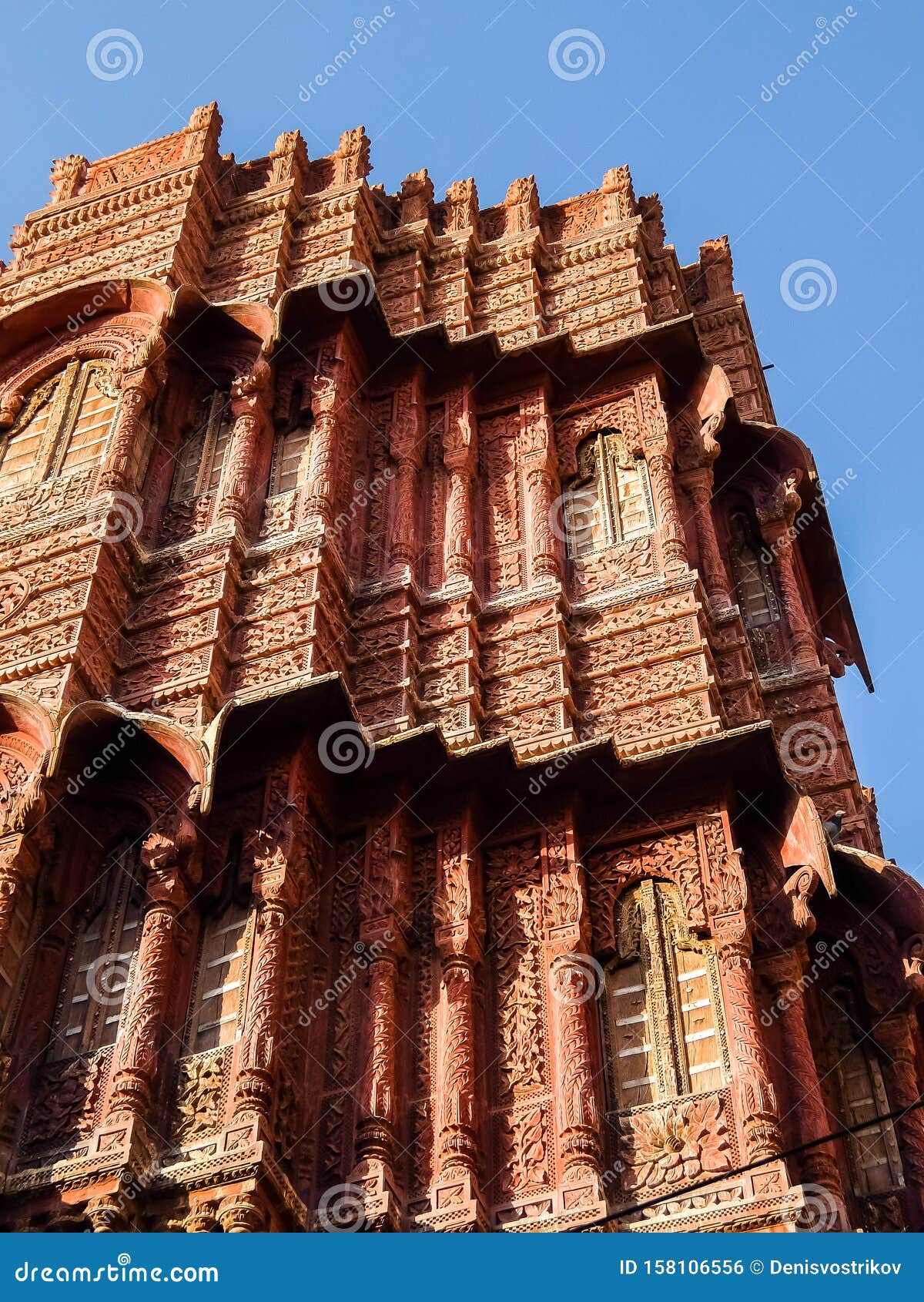 Traditional Architecture of Bikaner Stock Photo - Image of exterior ...