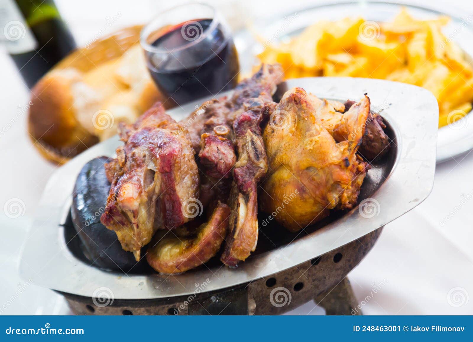 Traditional asado dish stock image. Image of rustic - 248463001