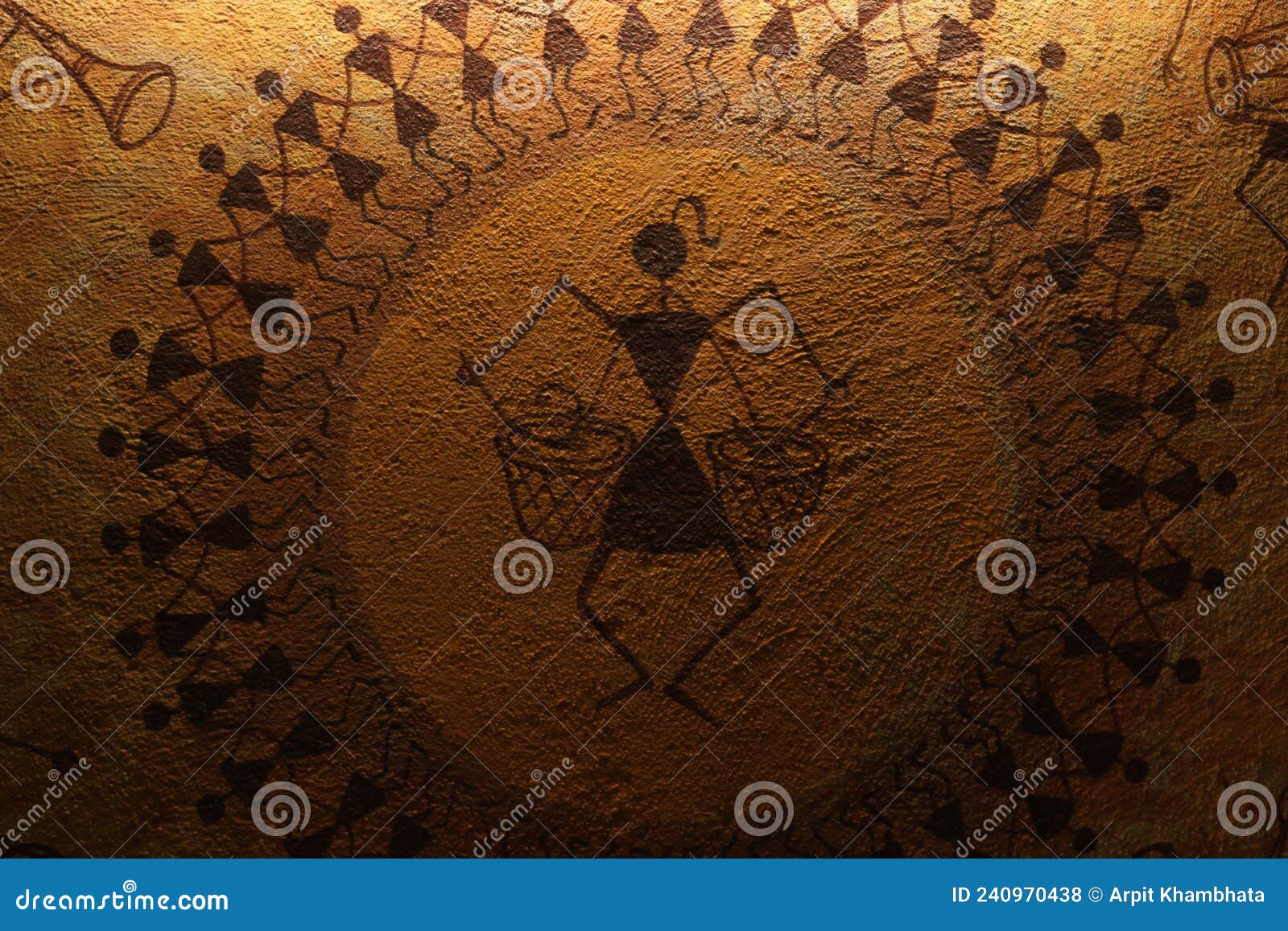 Traditional Art Work on Wall Editorial Stock Photo - Image of wall ...