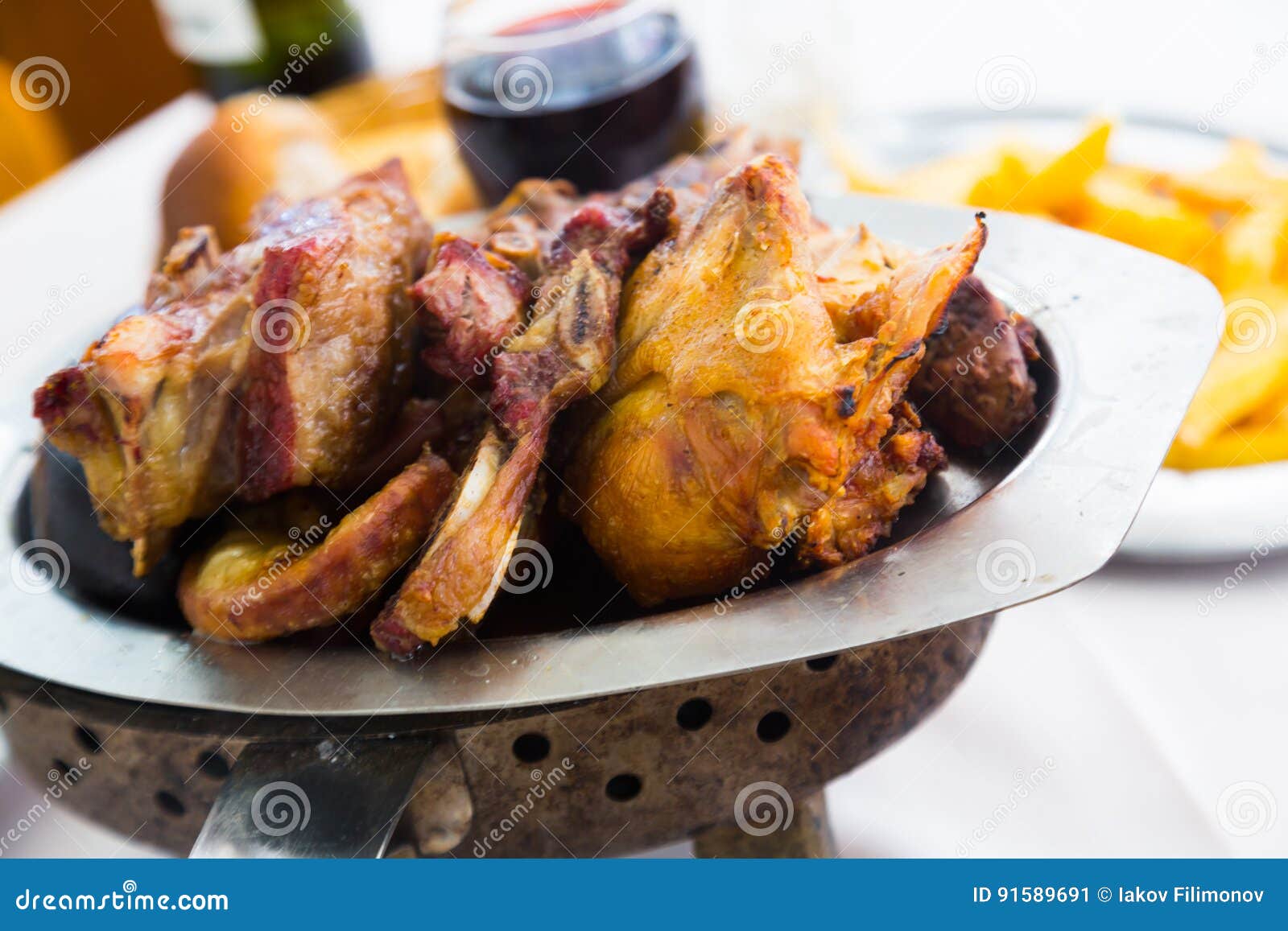 Traditional asado dish stock image. Image of nutritious - 91589691