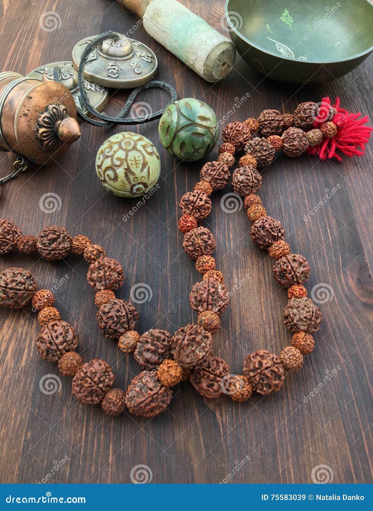 Traditional Asian Objects for Meditation and Relax Stock Image - Image ...