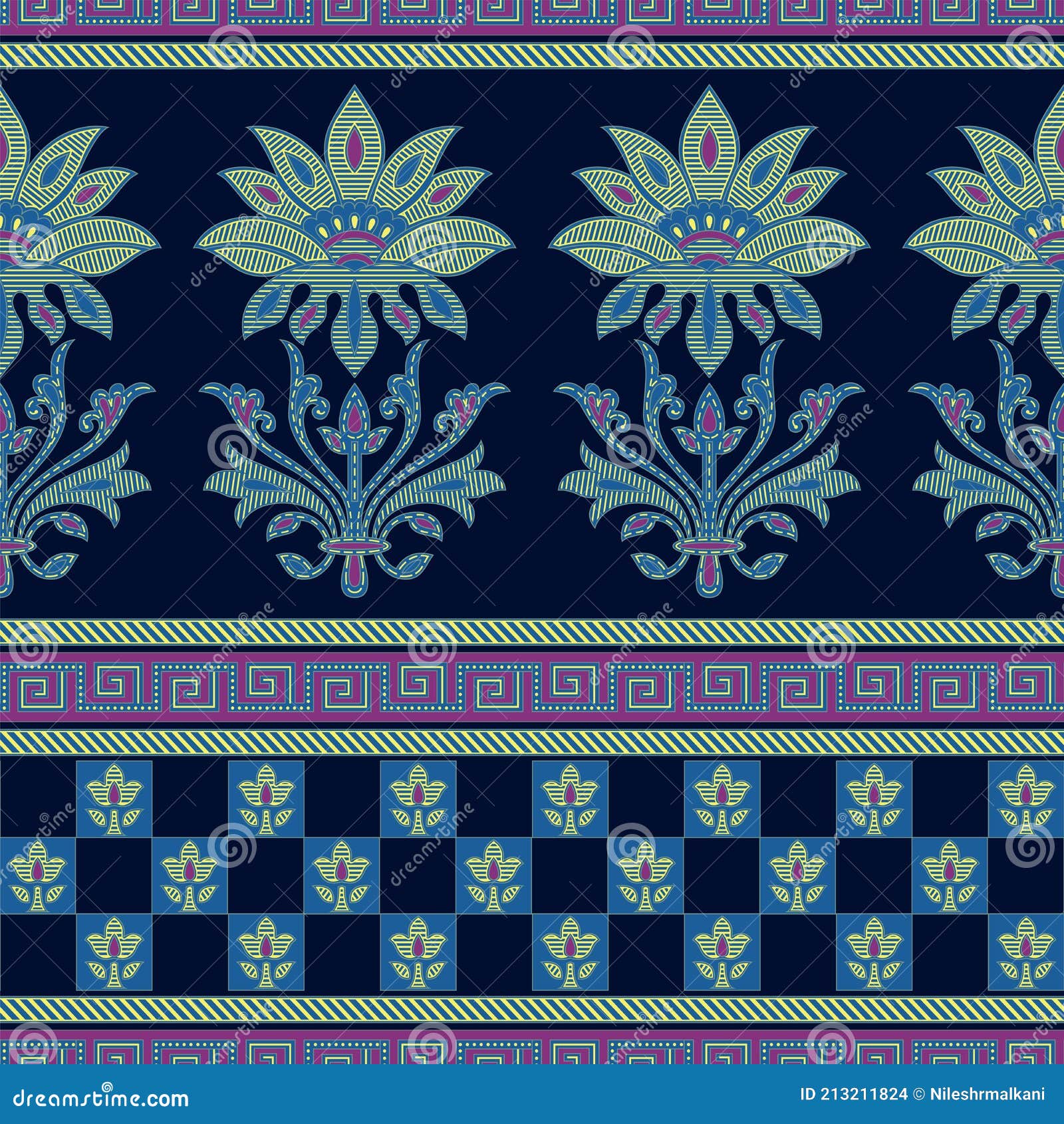 Traditional Asian Vector Pattern Design Stock Vector - Illustration of ...