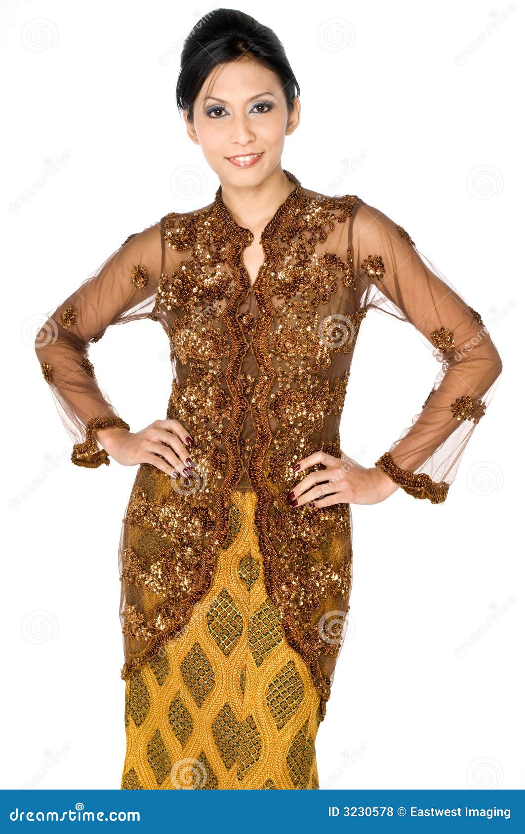 Traditional asian woman stock photo. Image of studio, model - 3230578