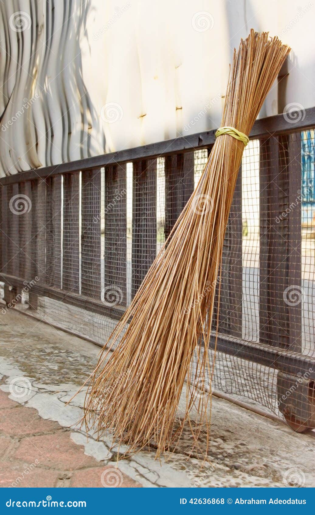 Traditional attap broom stock photo. Image of tool, traditional - 42636868