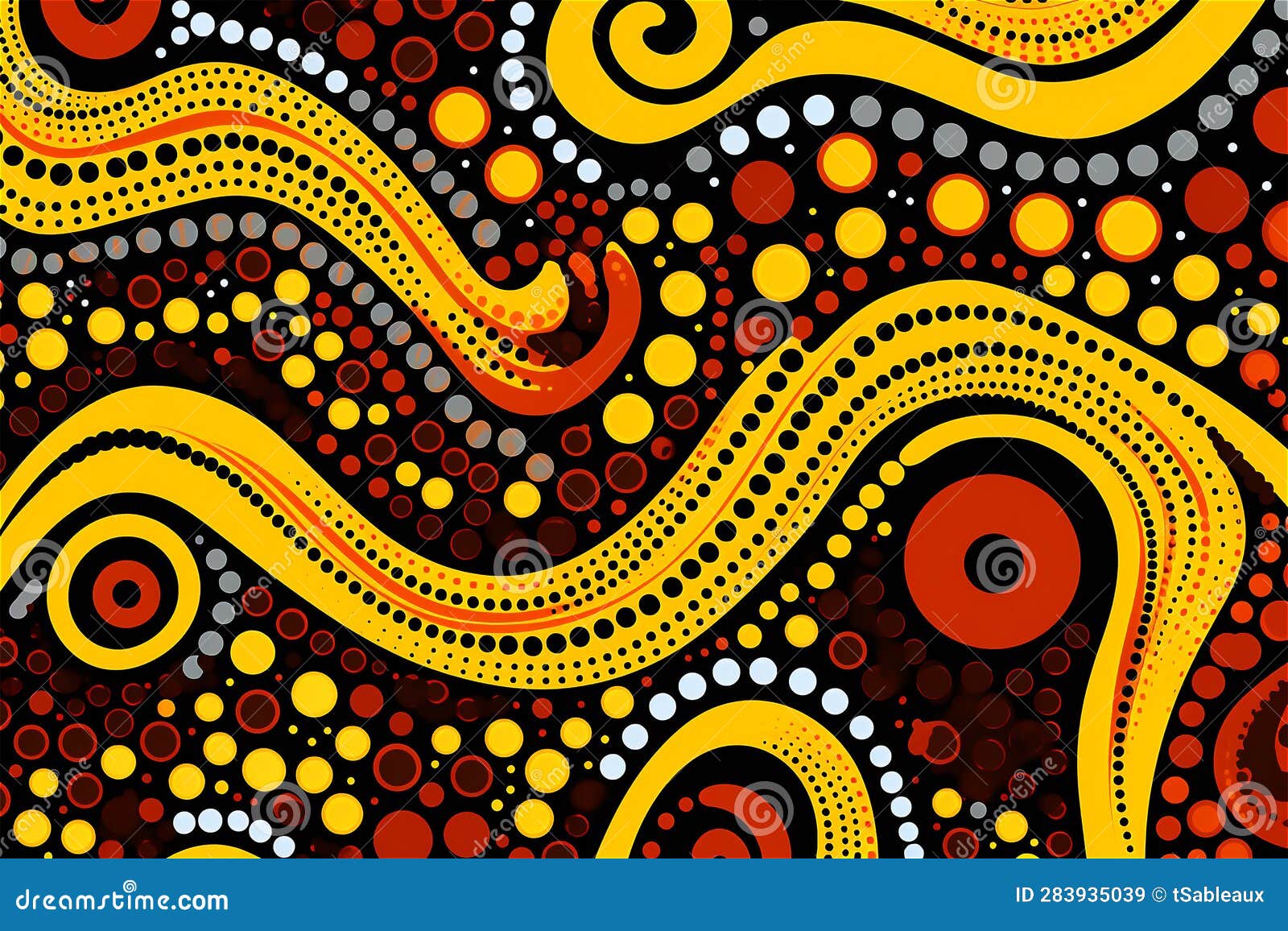 Traditional Australian Aboriginal Pattern Stock Illustration ...