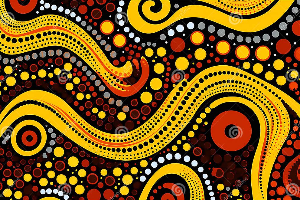 Traditional Australian Aboriginal Pattern Stock Illustration ...