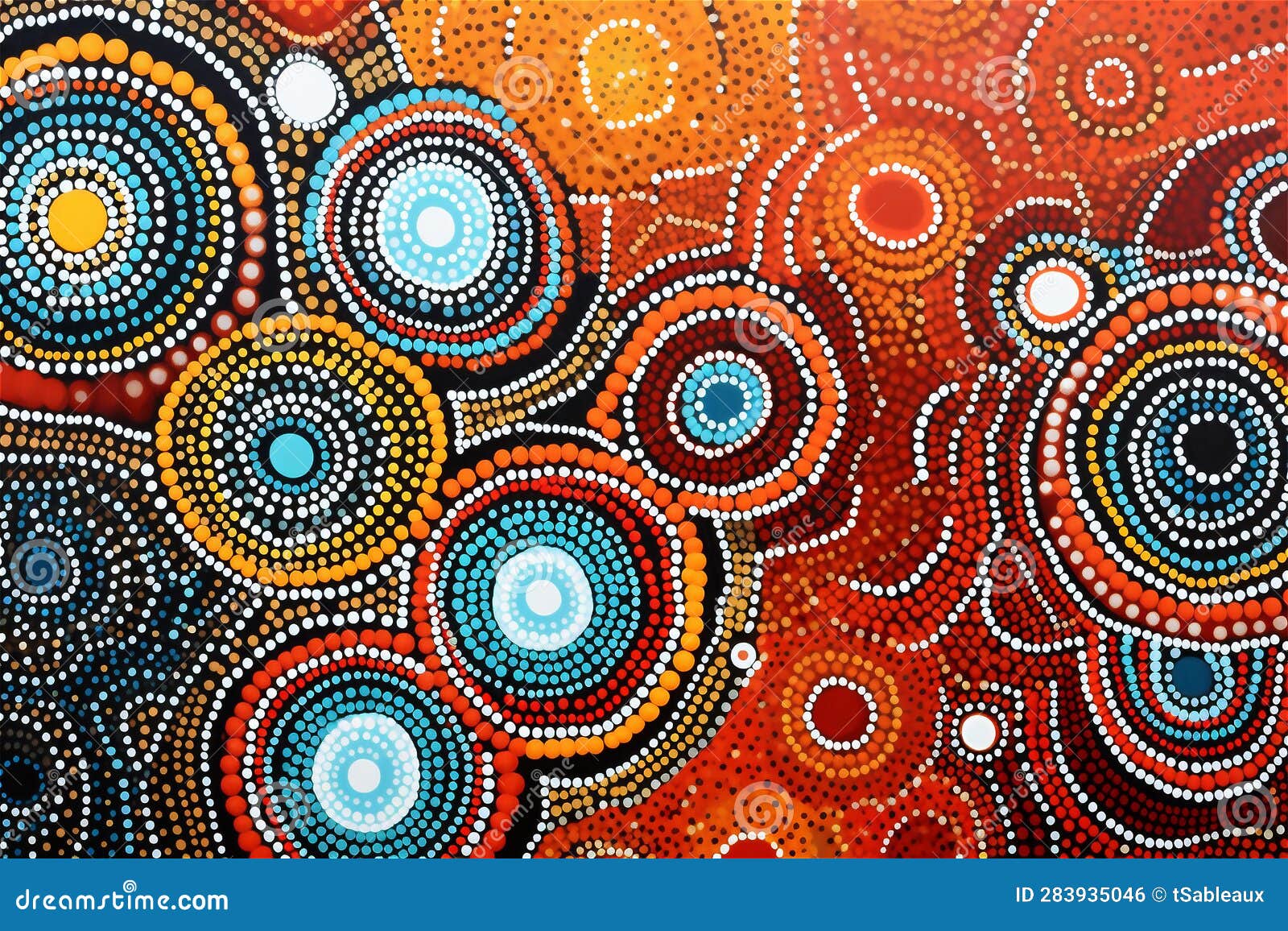 Traditional Australian Aboriginal Pattern Stock Photo - Image of design ...