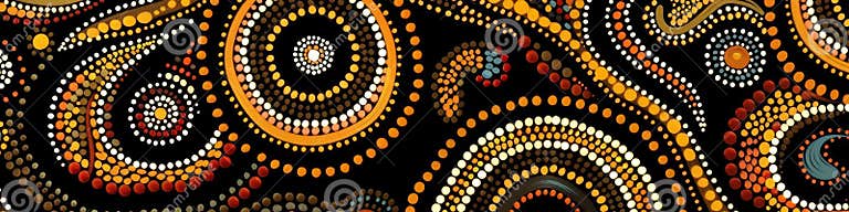 Traditional Australian Aboriginal Pattern Stock Image - Image of ...