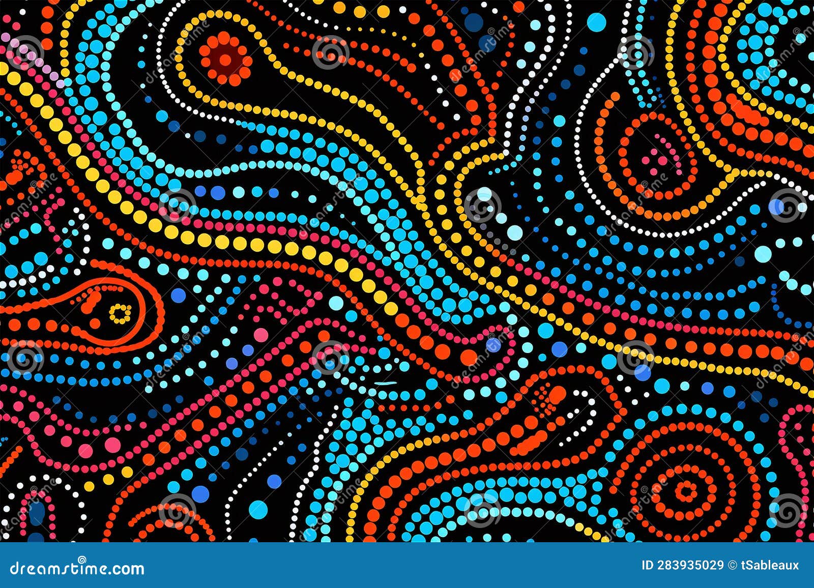 Traditional Australian Aboriginal Pattern Stock Illustration ...