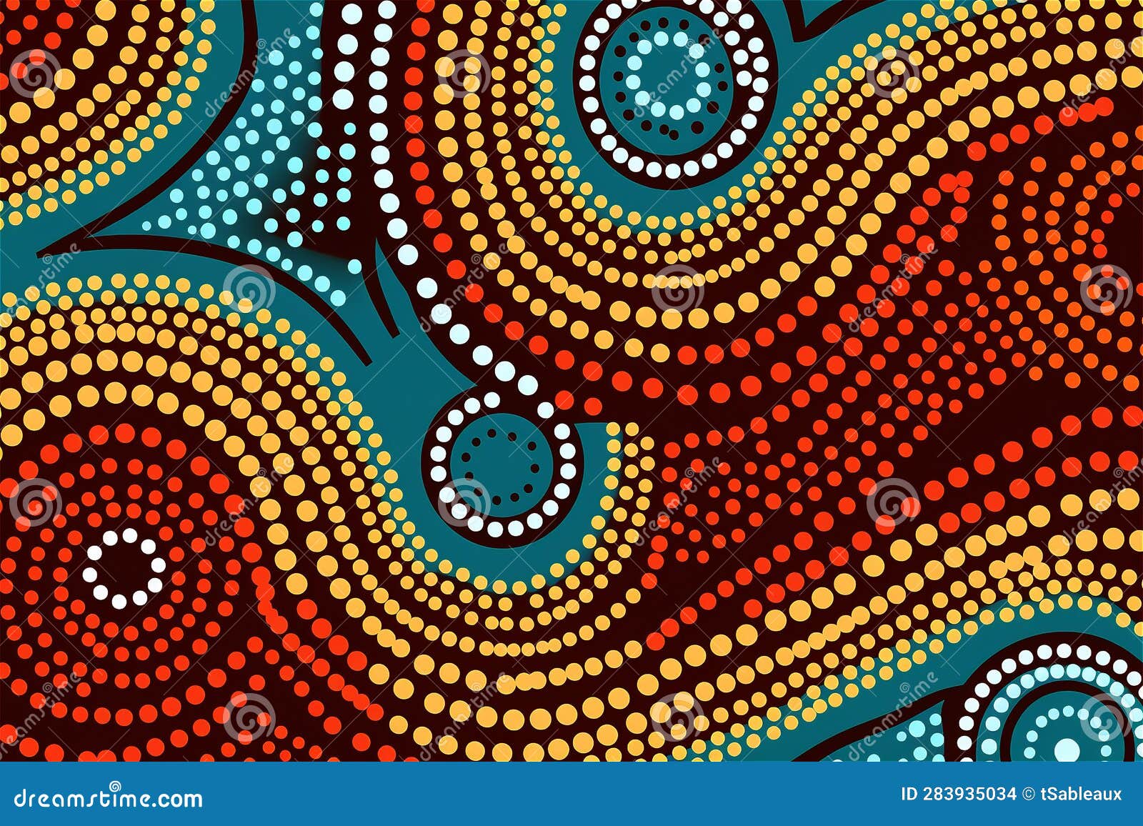 Traditional Australian Aboriginal Pattern Stock Illustration ...