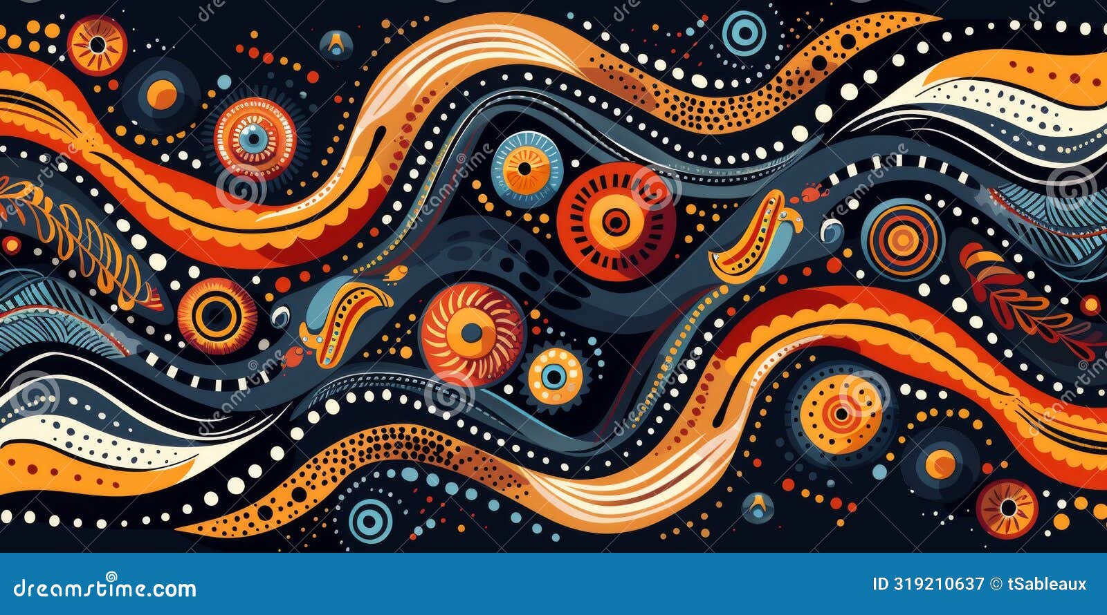 Traditional Australian Aboriginal Pattern Stock Image - Image of ...
