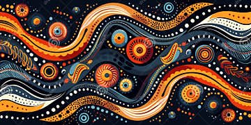 Traditional Australian Aboriginal Pattern Stock Image - Image of ...
