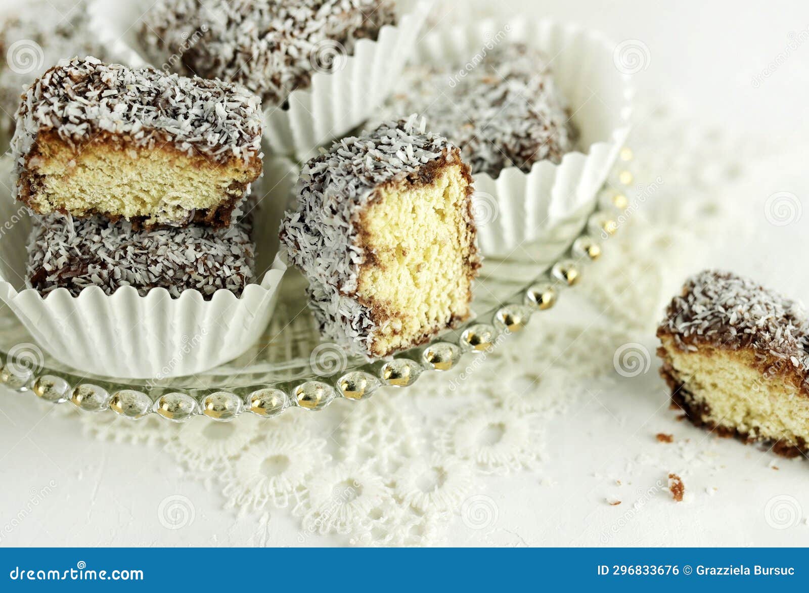 Australian Lamingtons Cake. Stock Photo - Image of baking, christmas ...