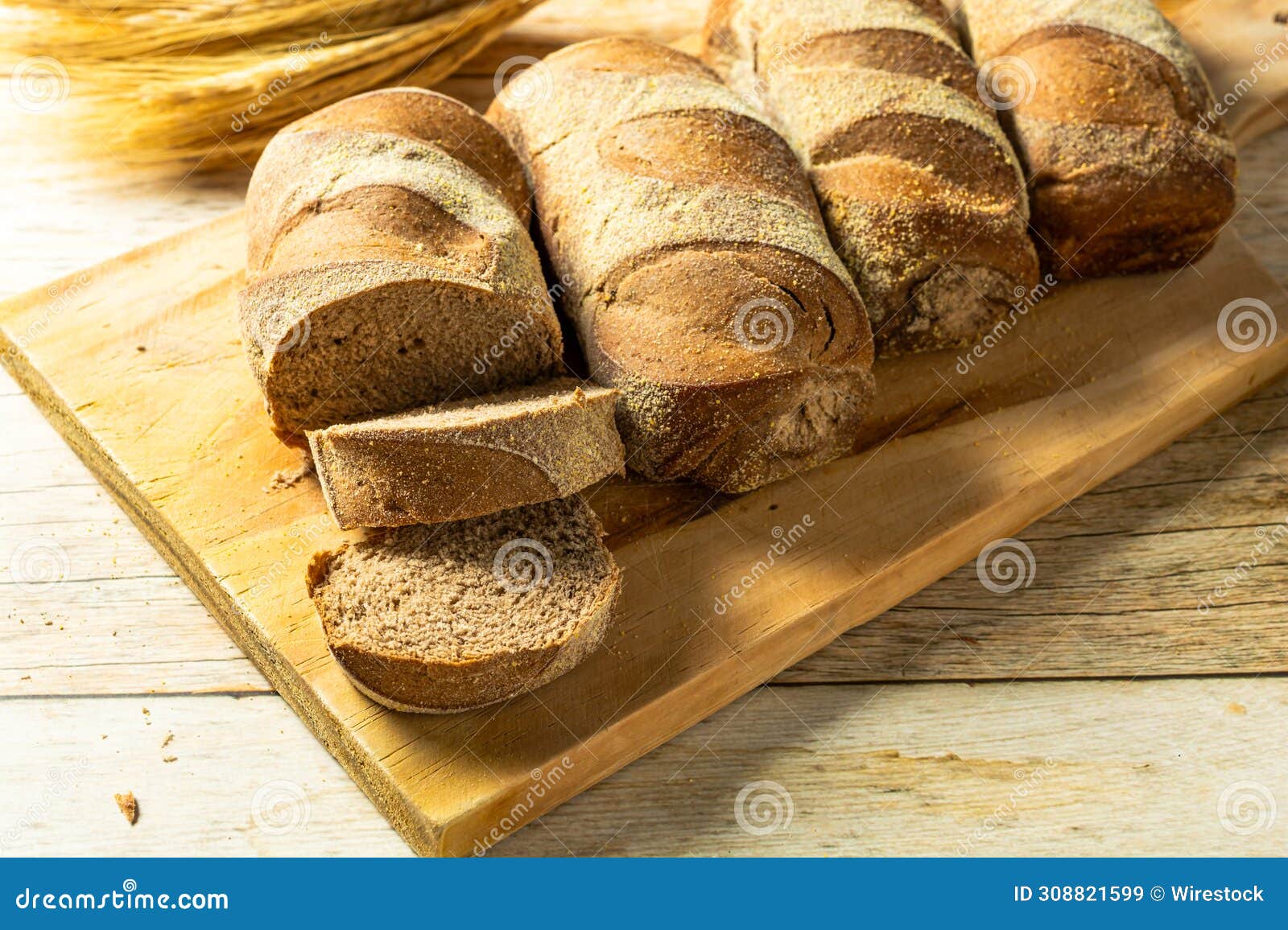 Traditional Australian Dark Bread Stock Image - Image of rustic ...