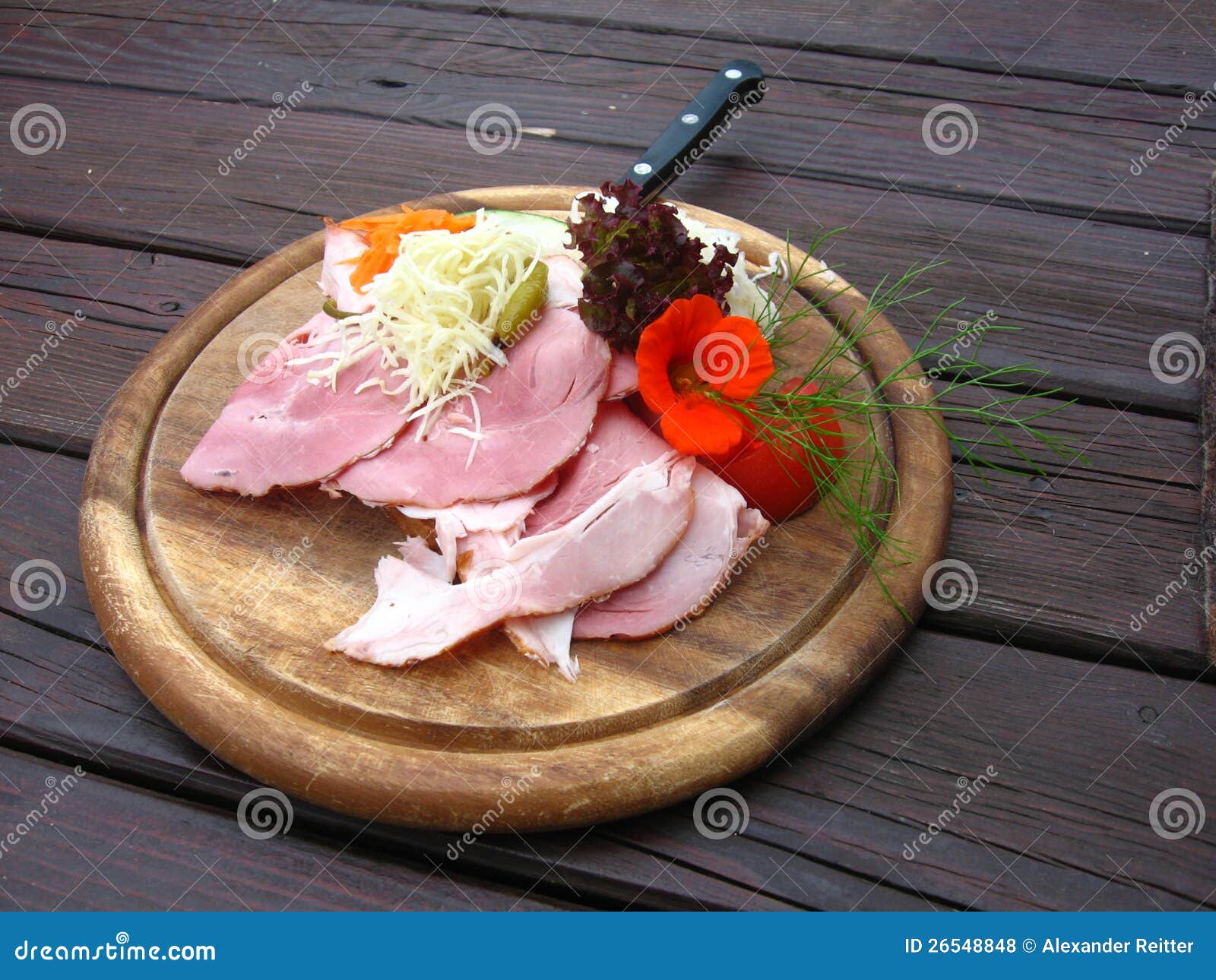 Traditional Austrian Ham Plate Stock Photo - Image of traditional ...