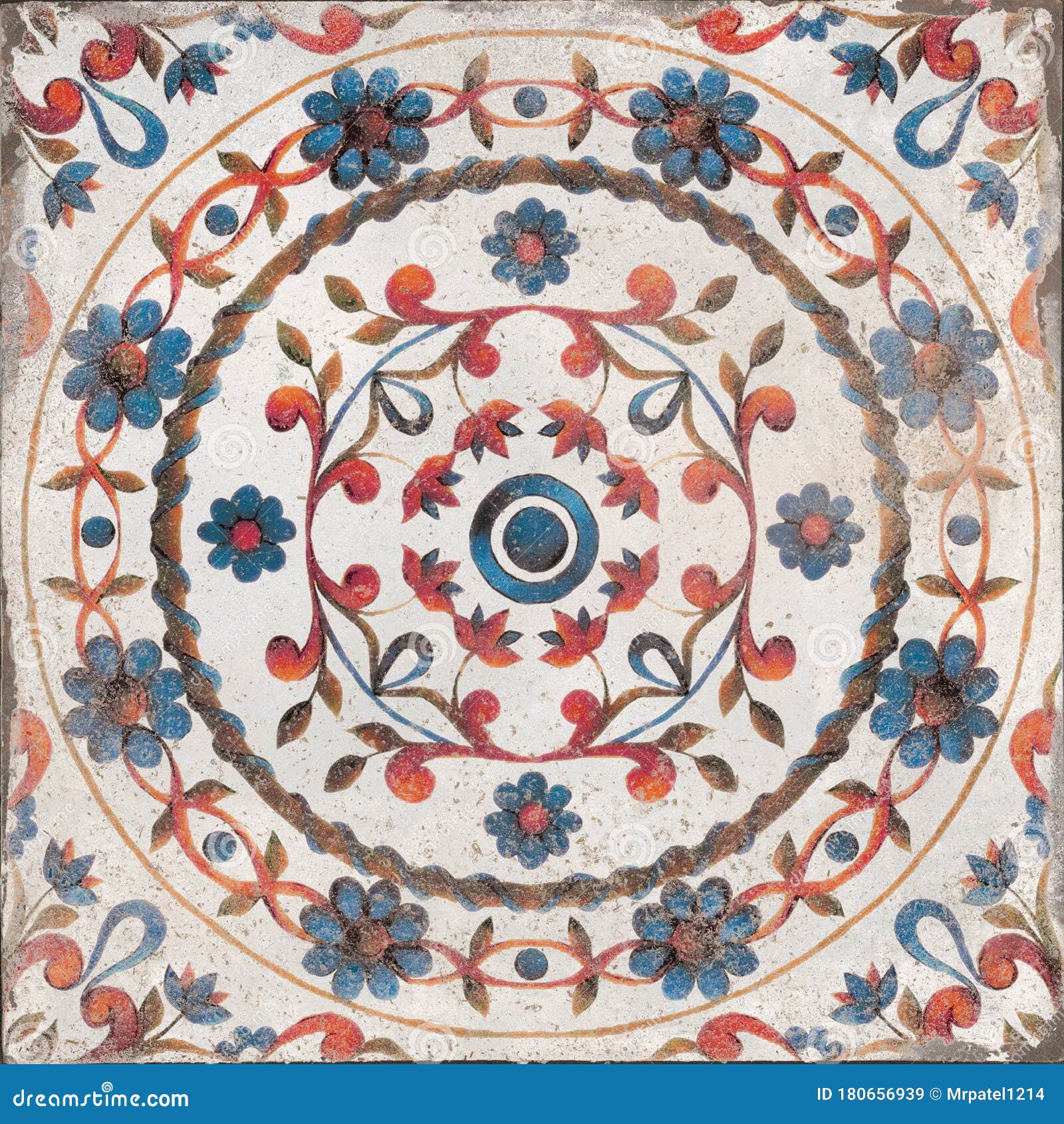 Traditional Azulejos Ceramic Tile Stock Image - Image of morocco ...