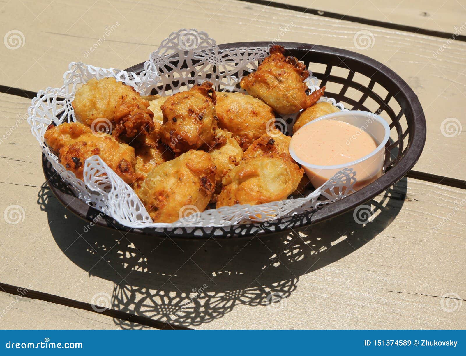 Traditional Bahamian Conch Fritters Stock Image - Image of fresh ...