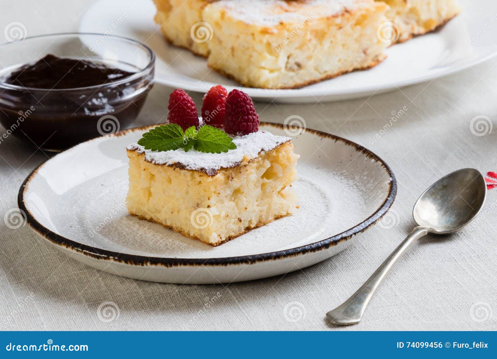 Traditional Baked Rice Pudding Stock Photo - Image of milk, cuisine ...