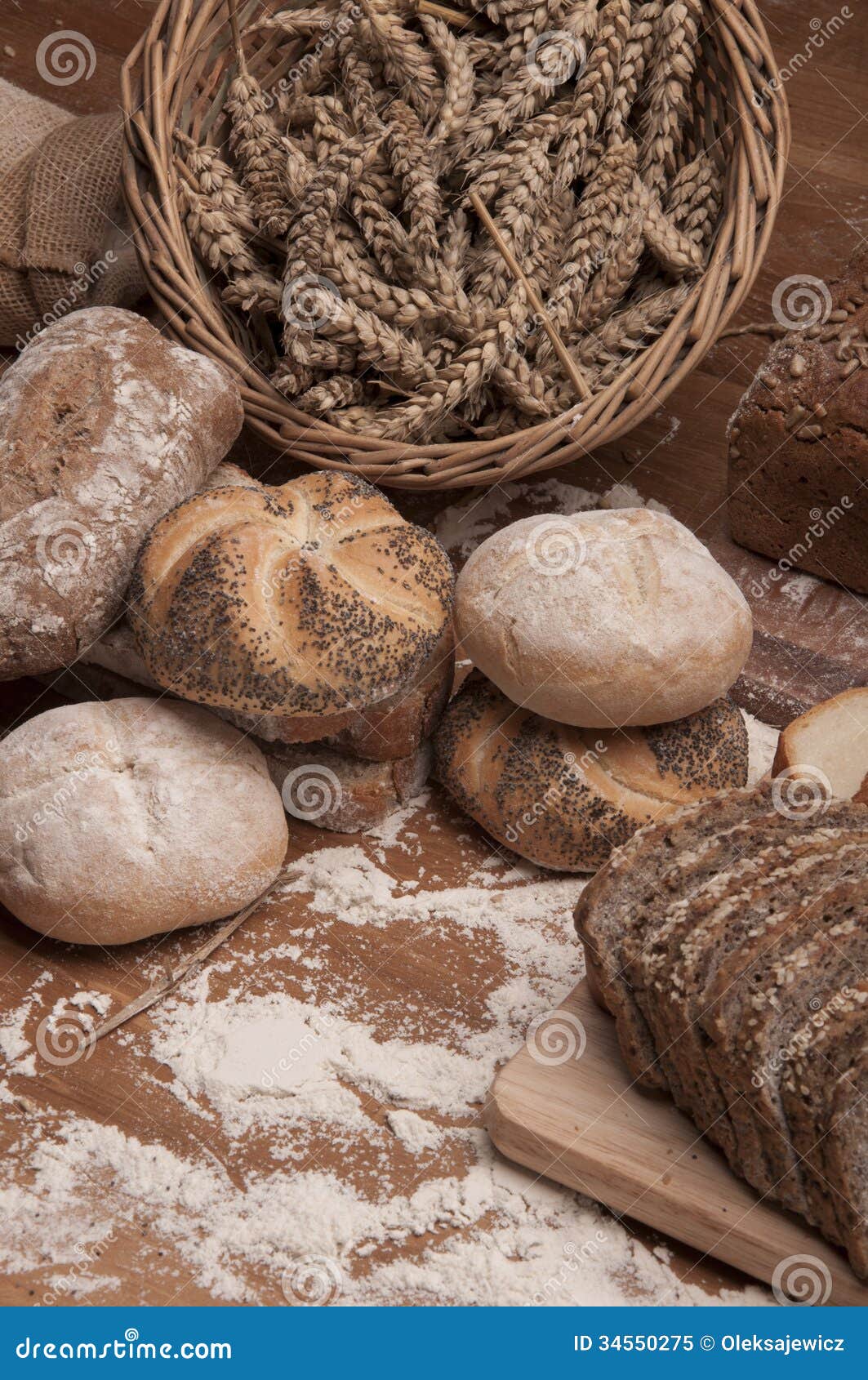 Traditional baking goods stock image. Image of diet, healthy - 34550275