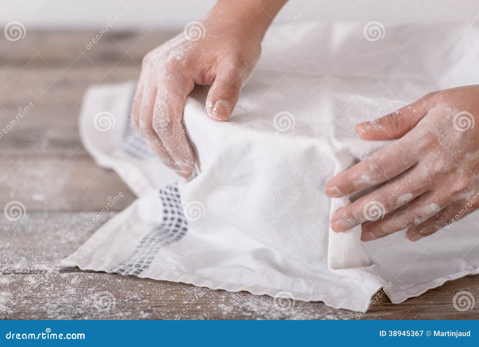 Traditional Baking - Towel Over a Bowl Stock Image - Image of baking ...