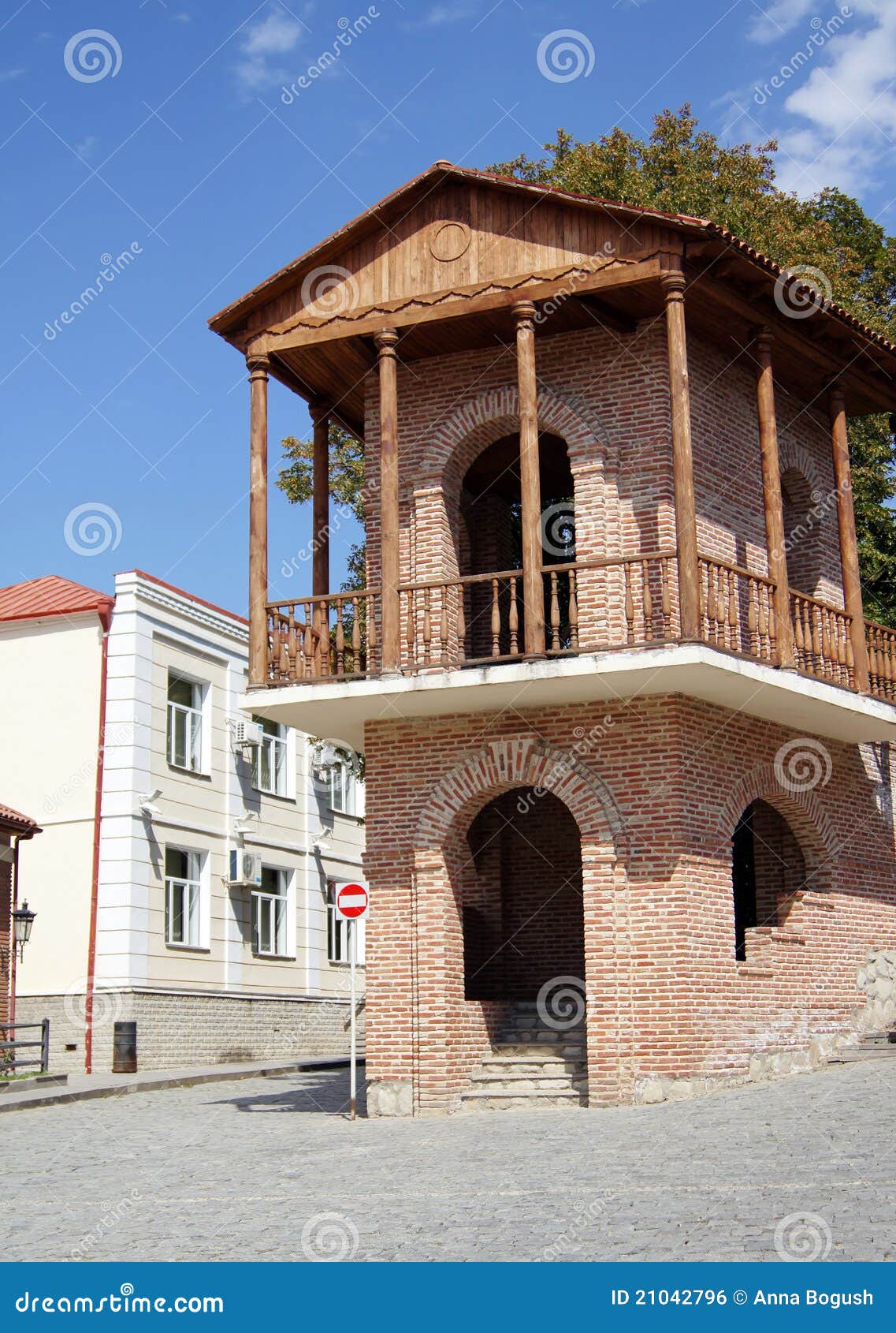 Traditional Balcony of Signagi Stock Photo - Image of houses, kakheti ...