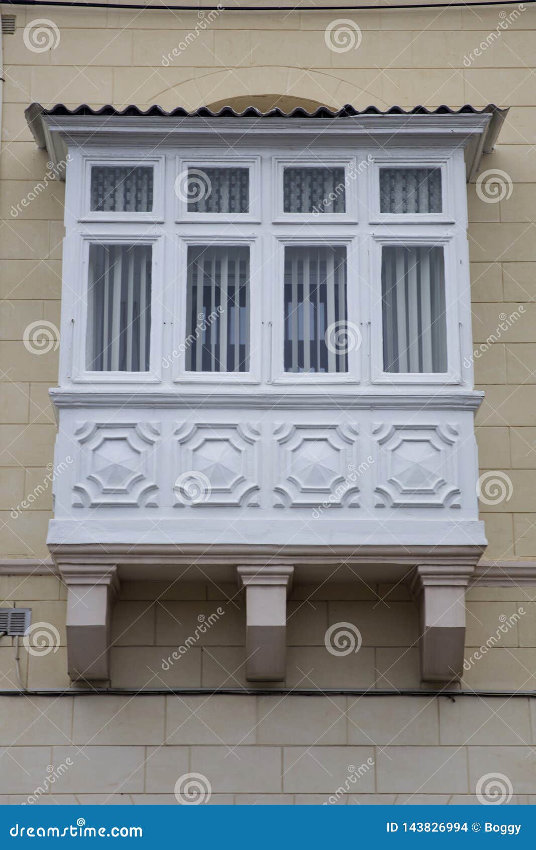 Traditional Balcony Window from Malta Stock Photo - Image of unique ...
